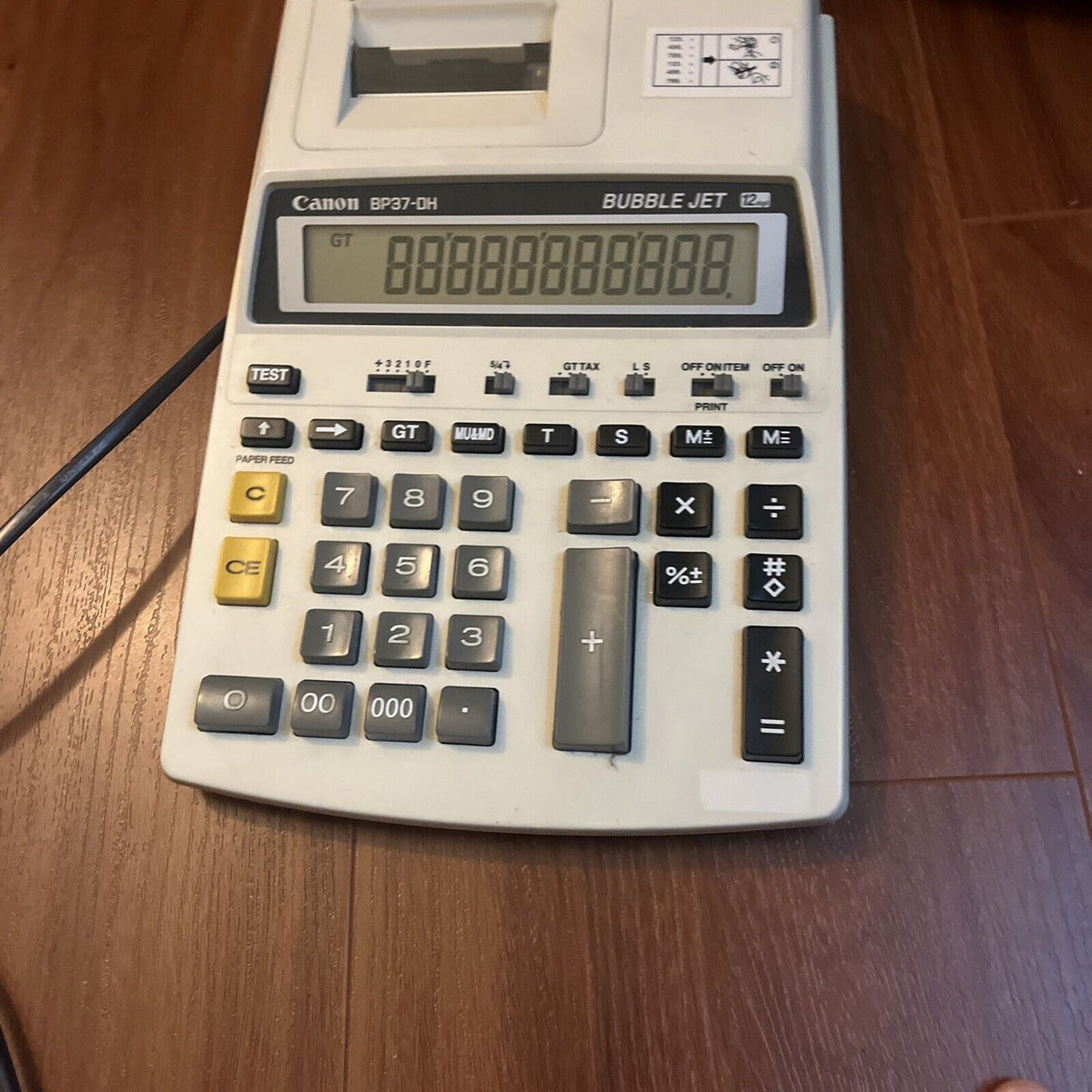Canon BP37-DH Bubble Jet 12 Digit Calculator Printer – Retro Unit