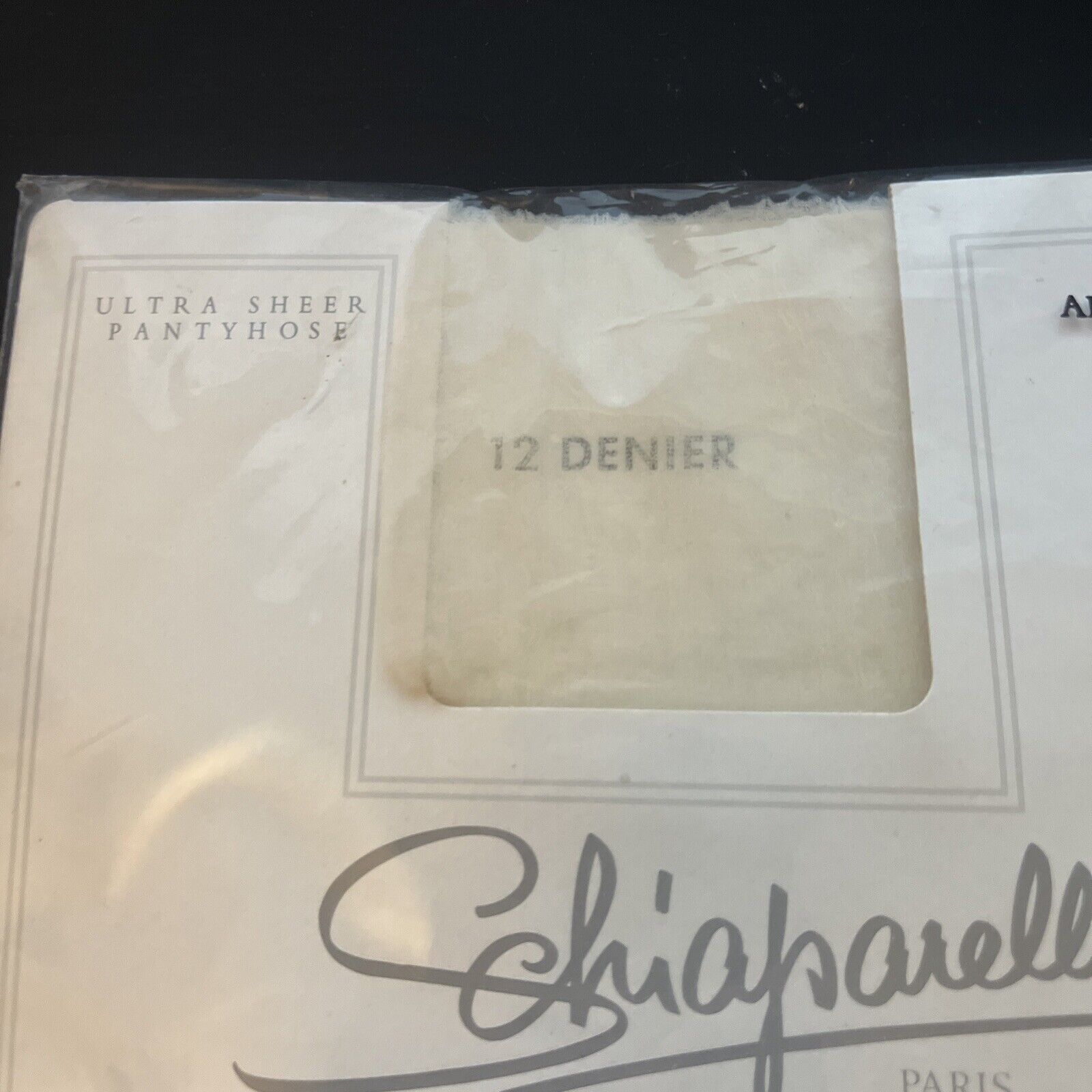 Vintage Schiaparelli Paris Ultra Sheer Stockings Cognac Alabaster Tall – Retro Unit