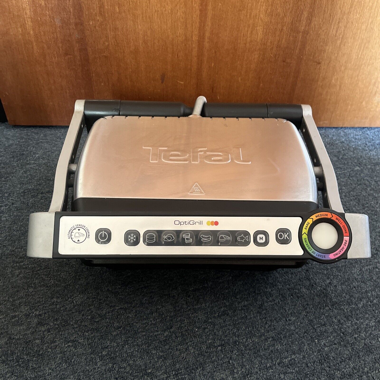 Tefal GC702D Optigrill Electric Grill 2000W Stainless Steel – Retro Unit