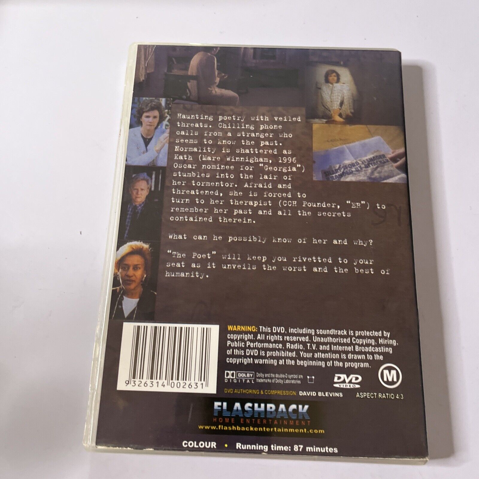 The Poet (DVD, 1998) Bruce Davison, Mare Winningham All Regions – Retro ...