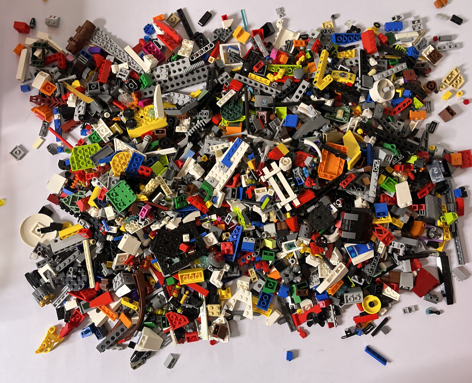 Genuine Official Lego 2.1kg Bulk Lot Bundle Technic Police Bricks Piec ...