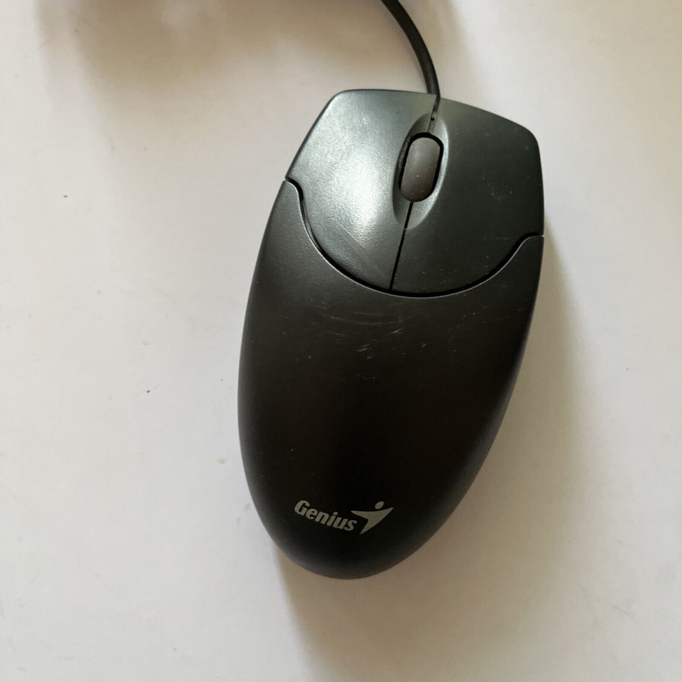 Genius NetScroll Mouse Analogue Ball PS/2 Port Black – Retro Unit
