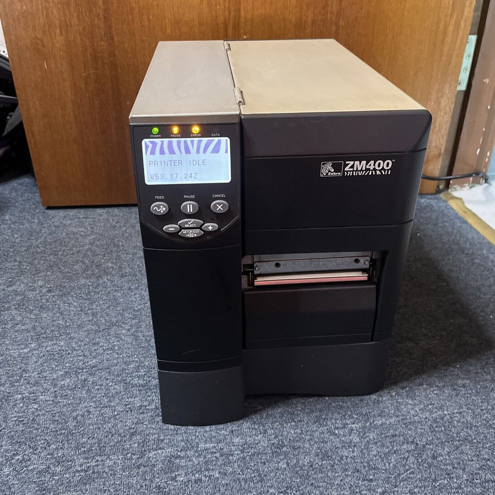 Zebra ZM400 Industrial Label Printer – Retro Unit
