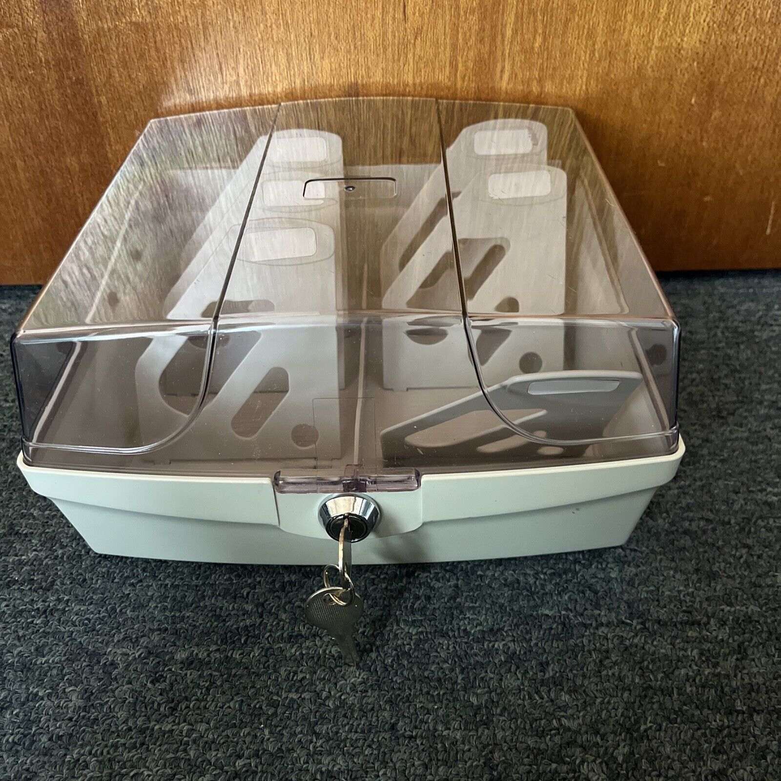 3.5" Floppy Disc Storage Box With Key And Lock *Never Used* – Retro Unit