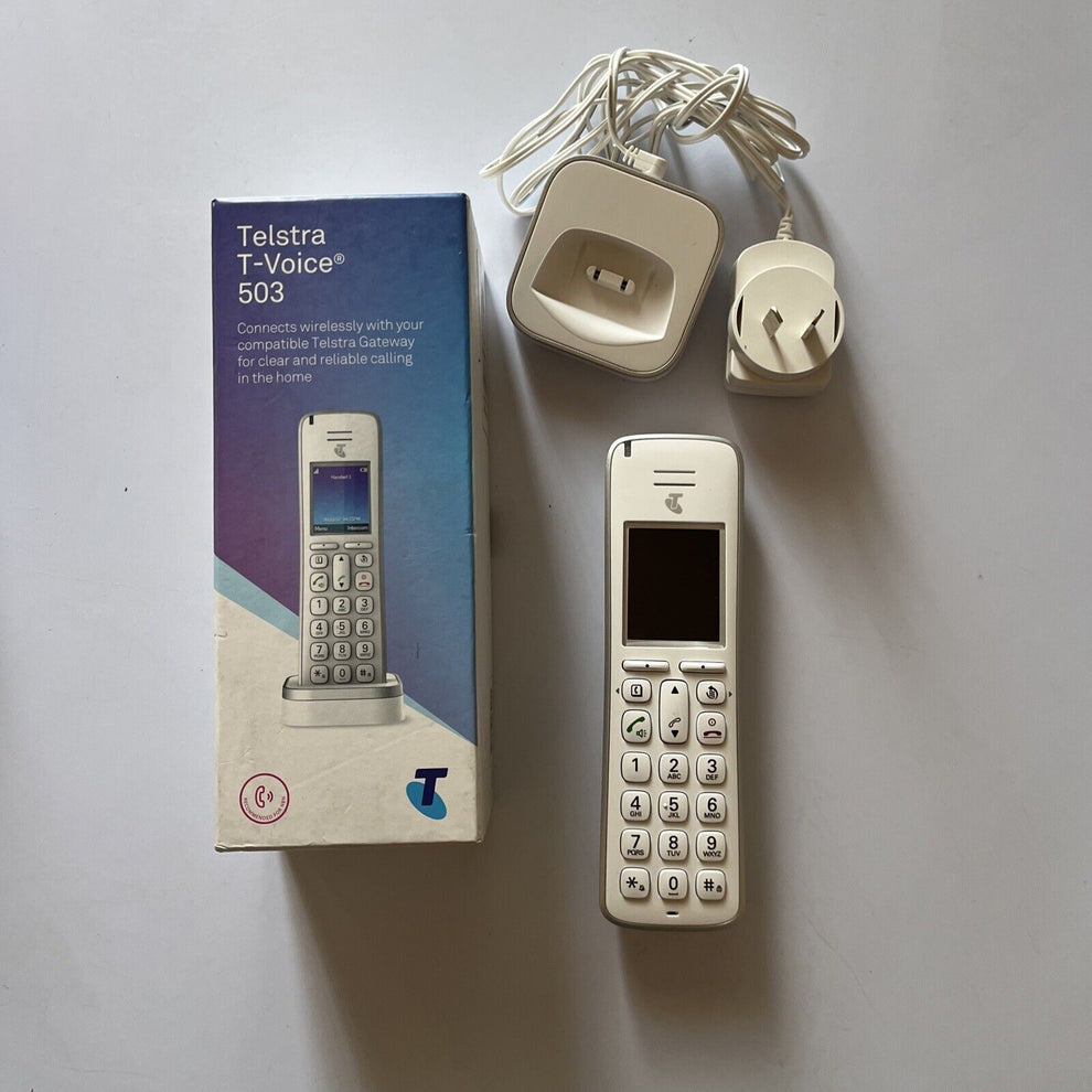 Telstra T-Voice 503 Handset & Charger – Retro Unit