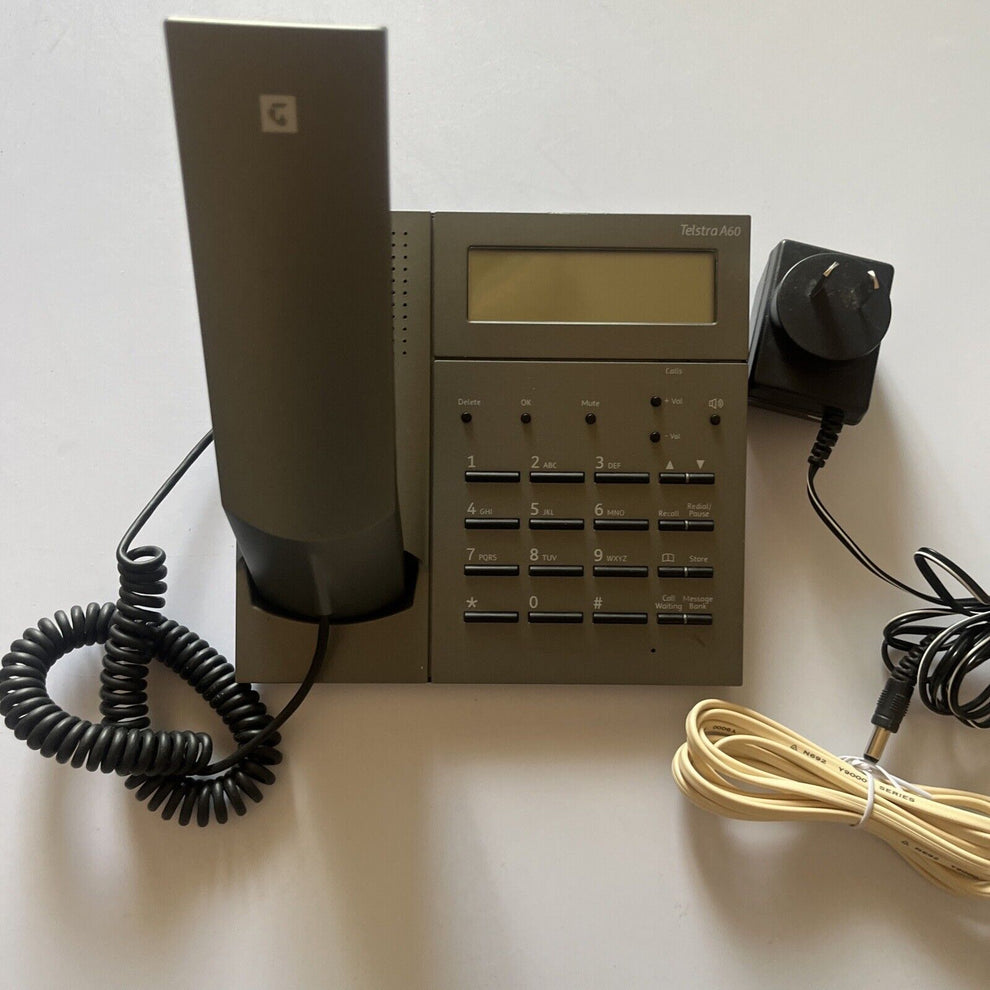 Telstra A60 Corded Landline Telephone – Retro Unit