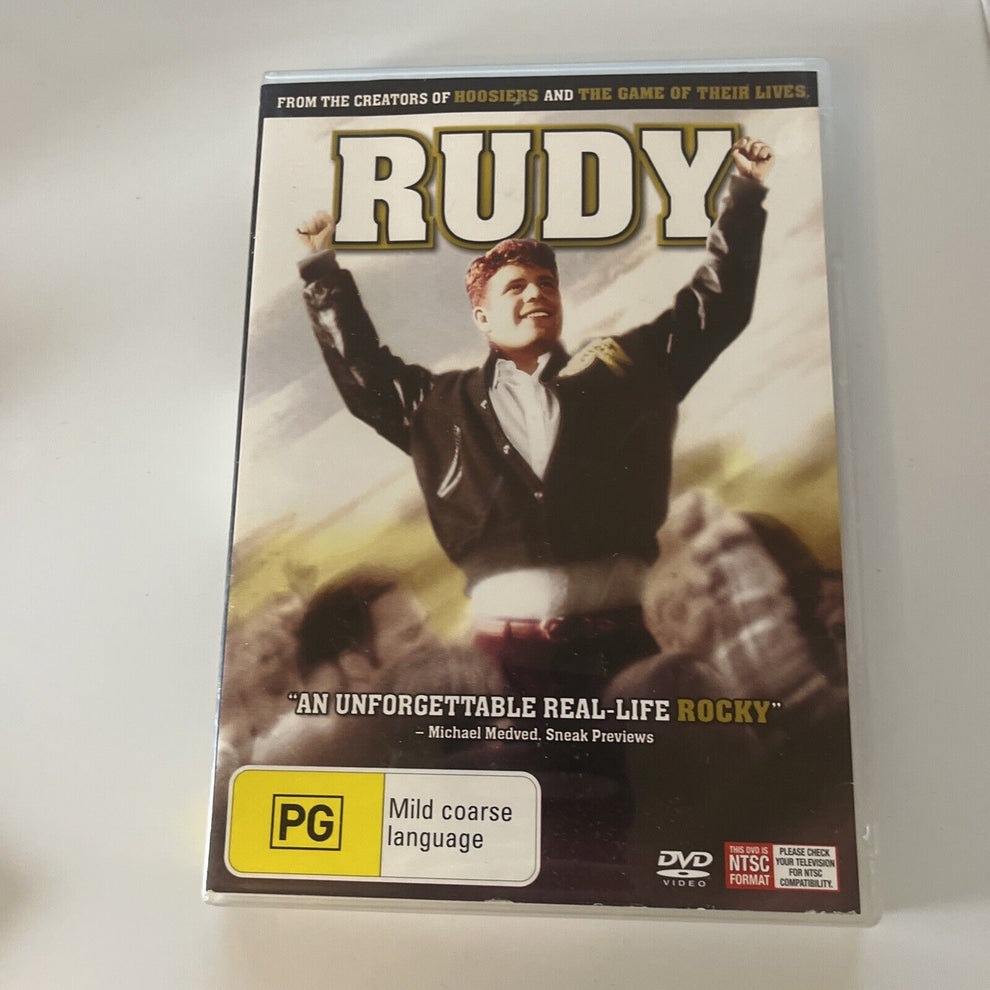 Rudy (DVD, 1993) Ned Beatty, SEAN Astin NEW Region 4 – Retro Unit