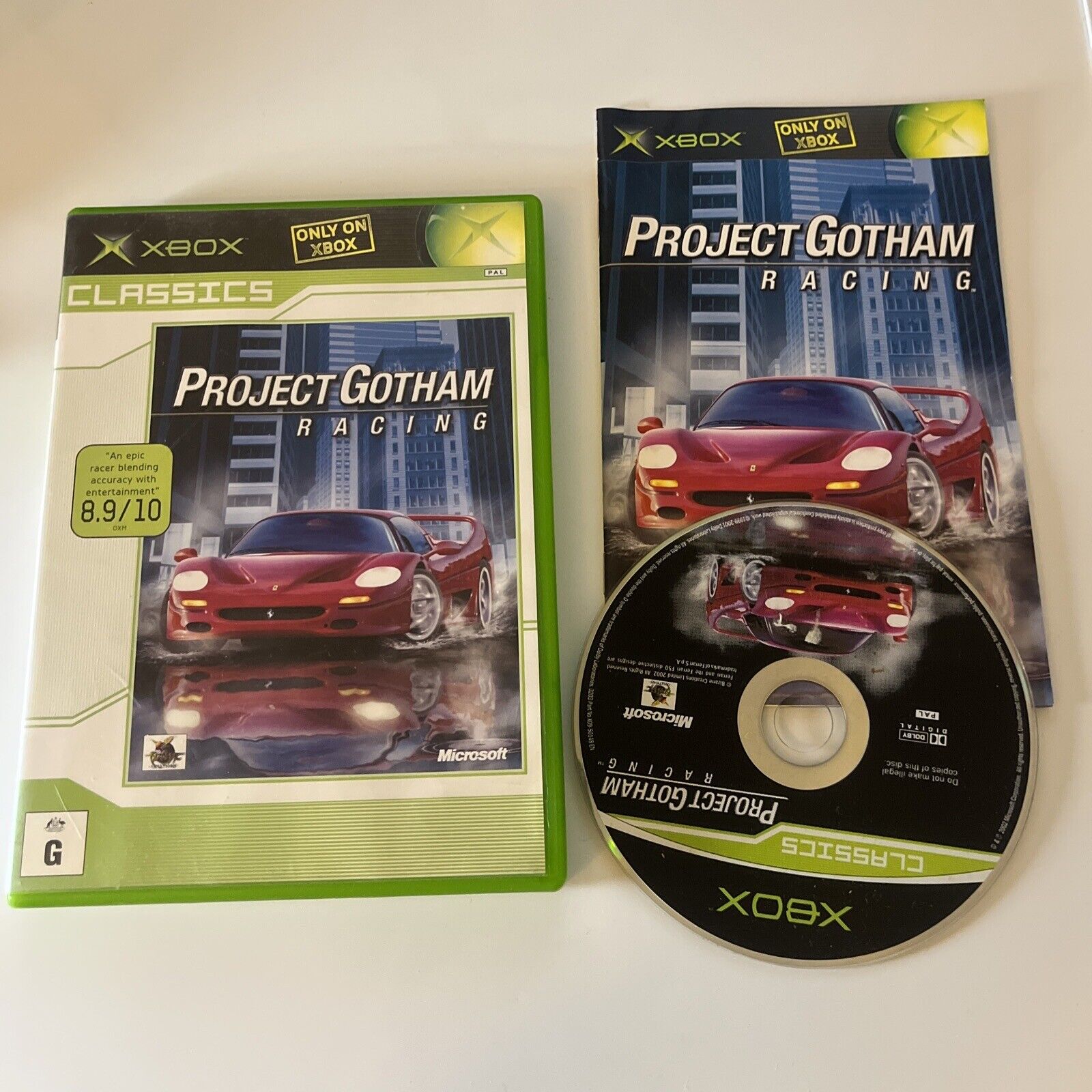 Project Gotham Racing - Microsoft Xbox With Manual PAL – Retro Unit