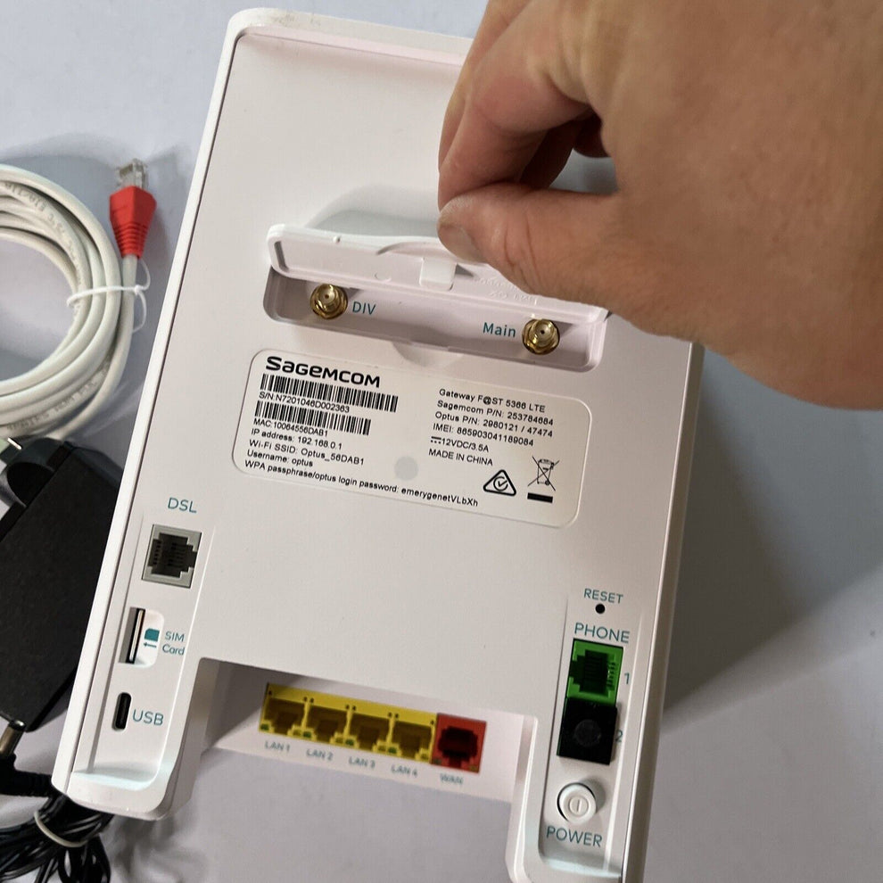 Optus Sagemcom Gateway Fast 5366 Lte 4g Modem Router Optus Locked