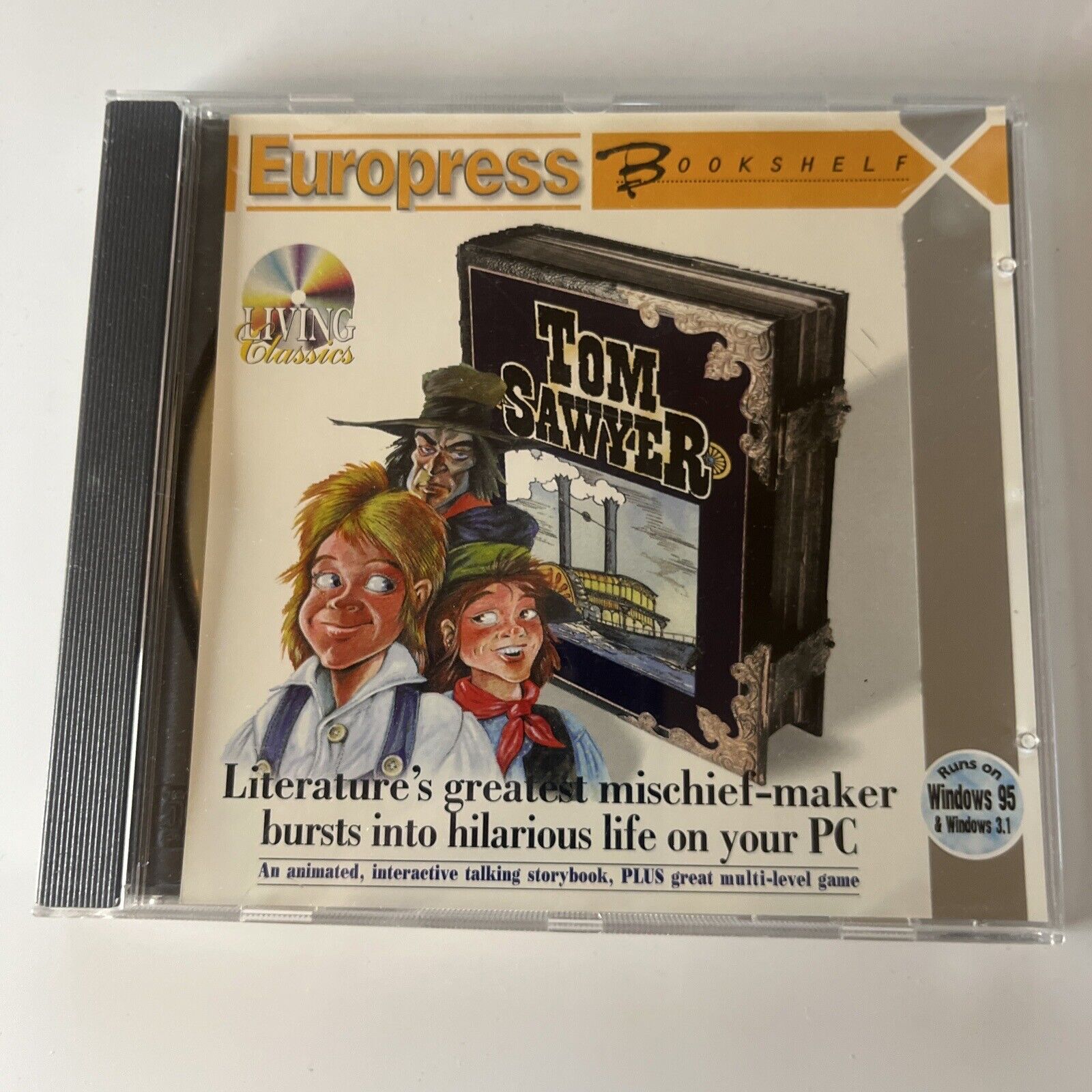 Tom Sawyer - Express Bookshelf 1996 PC CDROM Win95 – Retro Unit