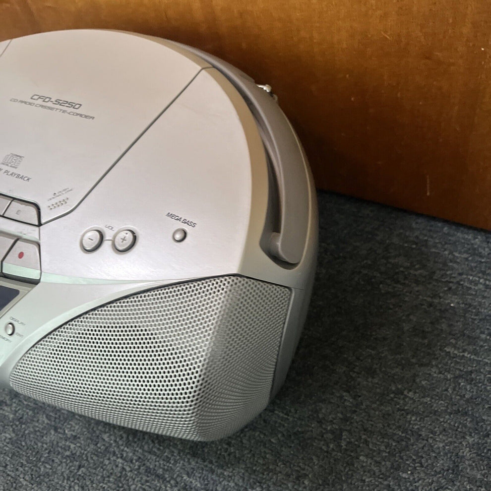 Sony CFD-S250 CD Radio Cassette-Recorder *Requires Cassette Belt Repla ...