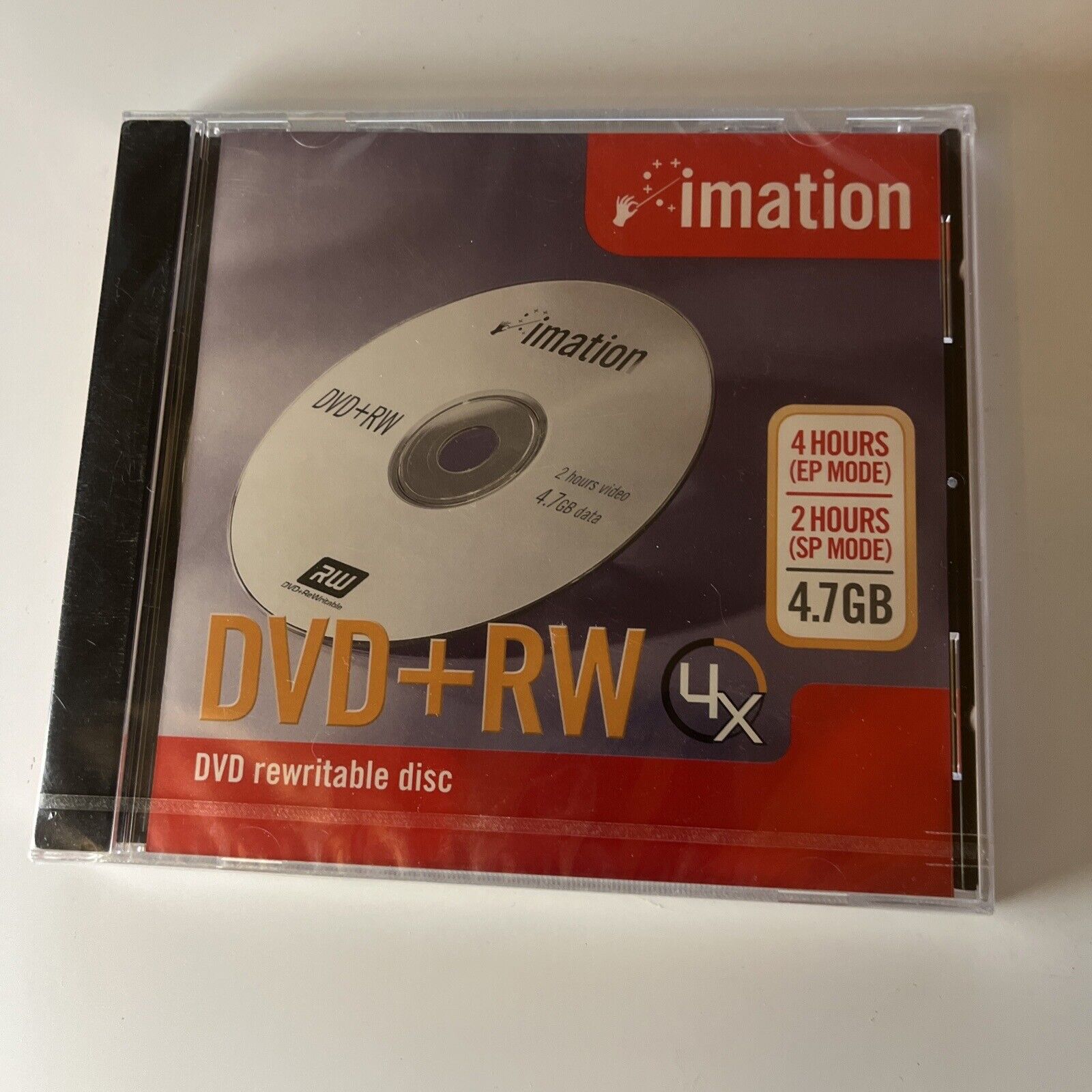 Imation DVD+RW 4.7gb DVD Rewritable Blank Disc *New Sealed* – Retro Unit