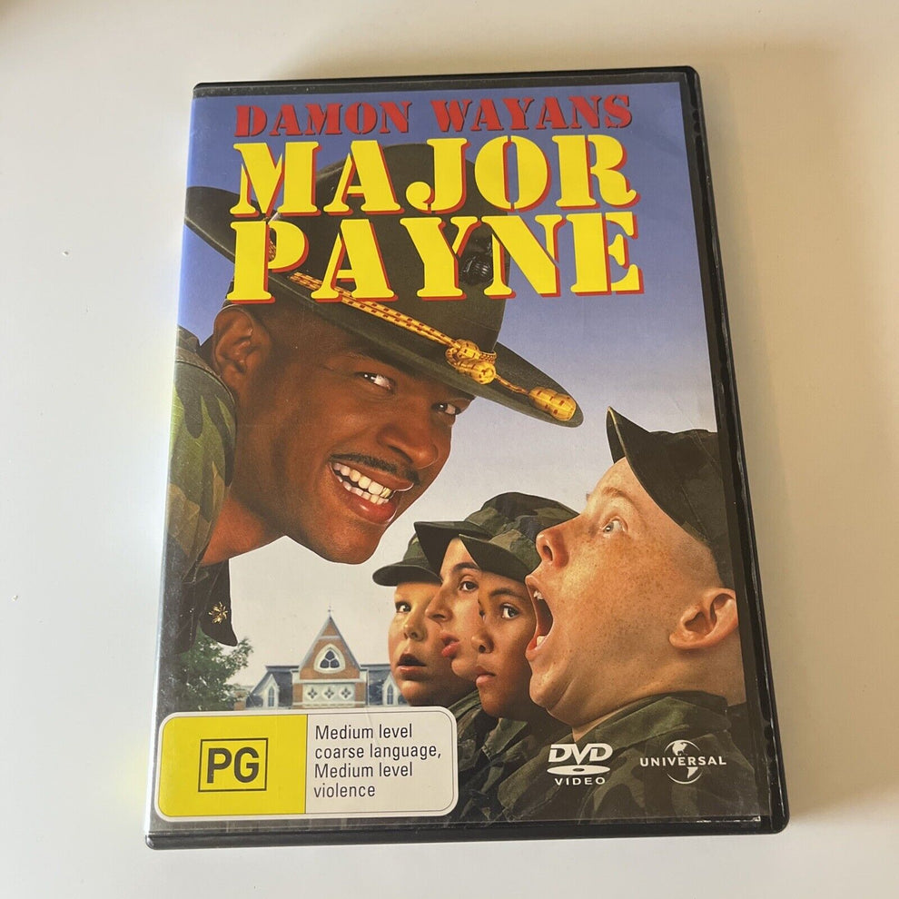 Major Payne (DVD, 1995) Damon Wayans Region 4 &2 NEW – Retro Unit