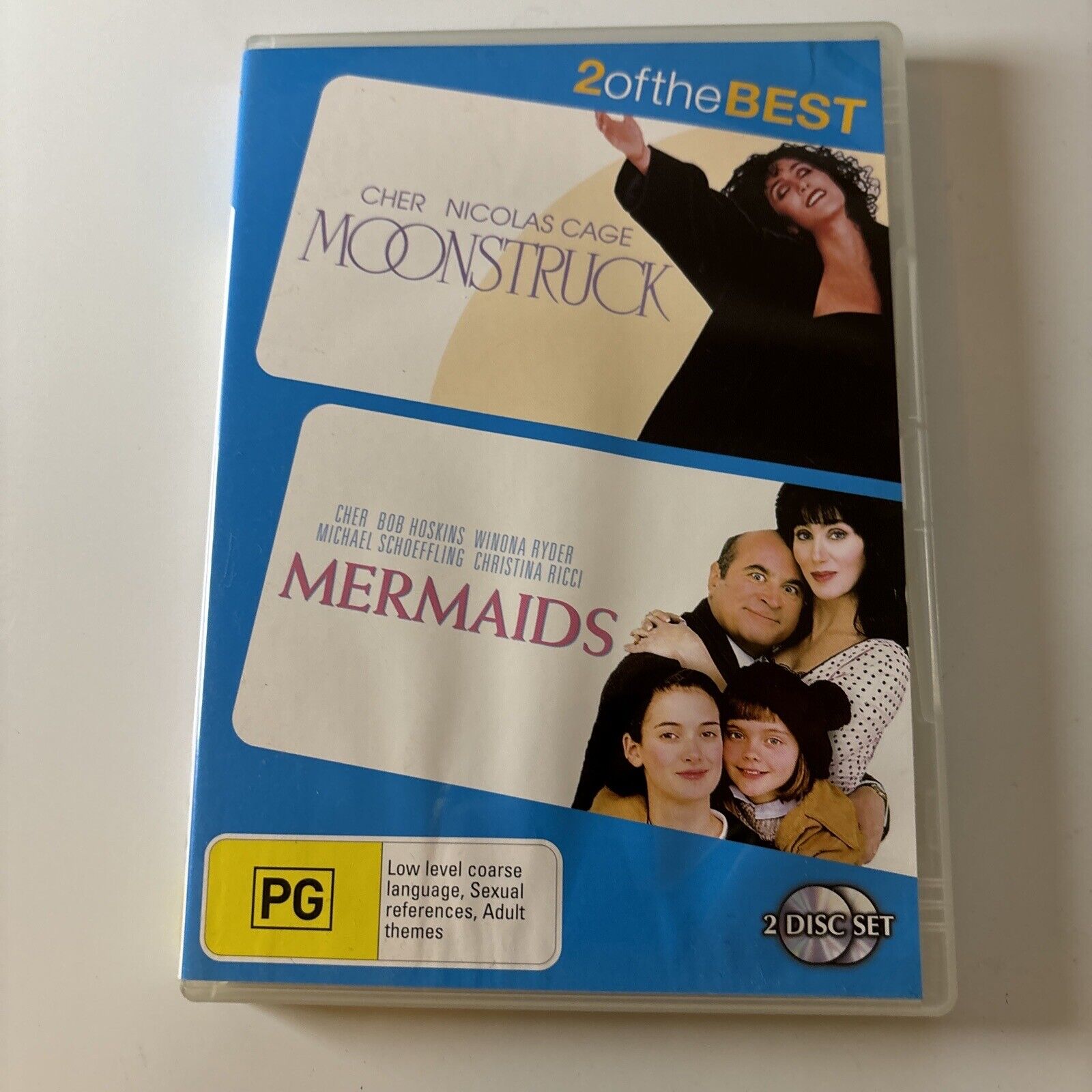 Moonstruck / Mermaids (DVD, 1990, 2-Disc) Cher, Nicholas Cage NEW Regi ...