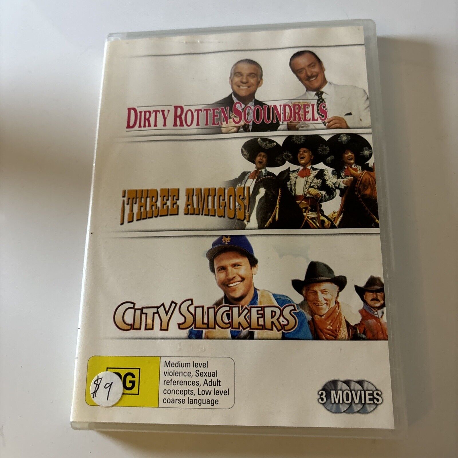 Dirty Rotten Scoundrels / Three Amigos / City Slickers (DVD, 3-Disc) R ...