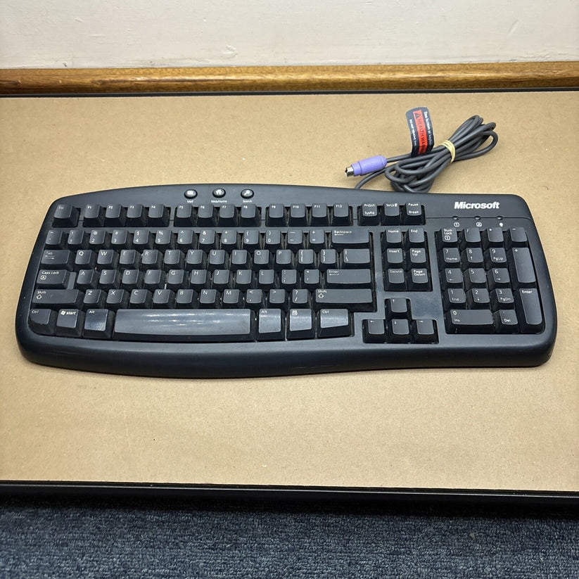 Microsoft Basic Keyboard 1.0A PS/2 Keyboard – Retro Unit