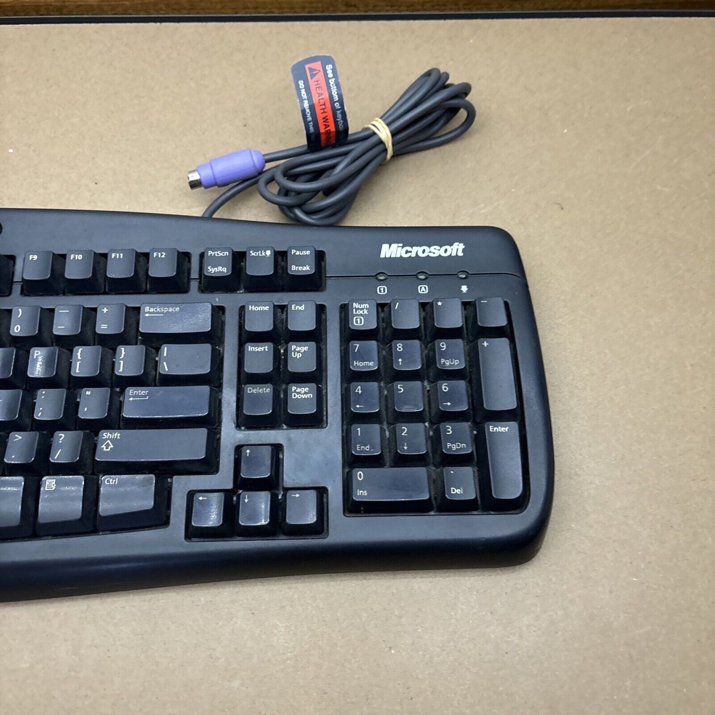 Microsoft Basic Keyboard 1.0A PS/2 Keyboard – Retro Unit