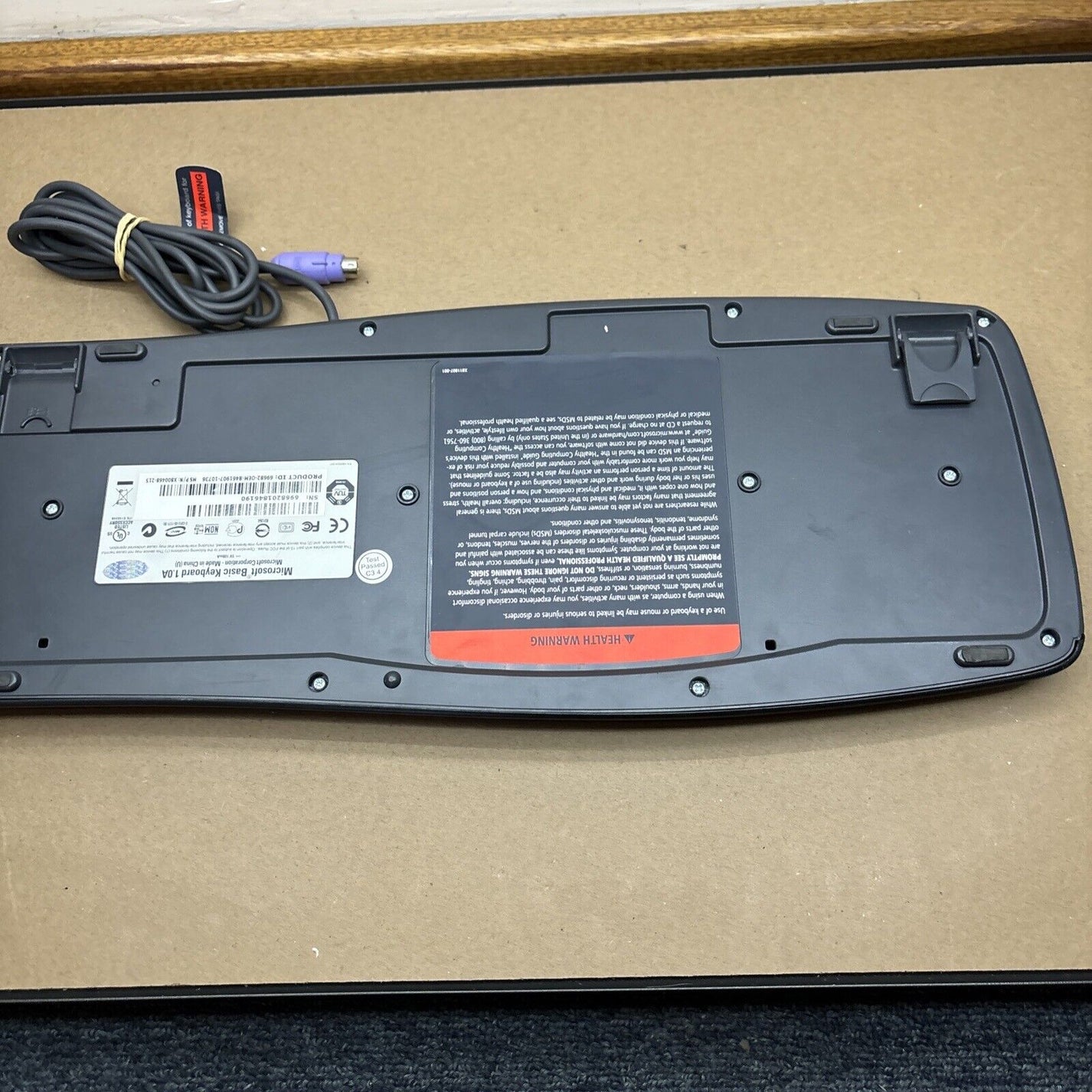 Microsoft Basic Keyboard 1 0a Ps 2 Keyboard Retro Unit