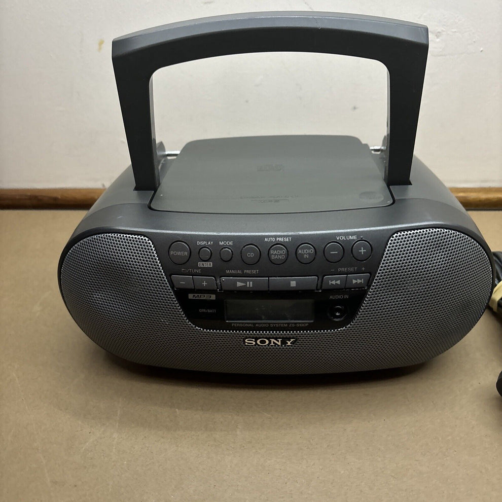 Sony Personal Audio System CD Player AM/FM Radio ZS-S10CP Boombox ...