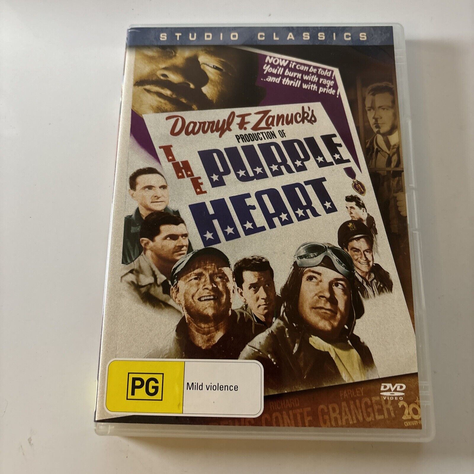 The Purple Heart (DVD, 1944) Farley Granger, Richard Conte Region 4 ...