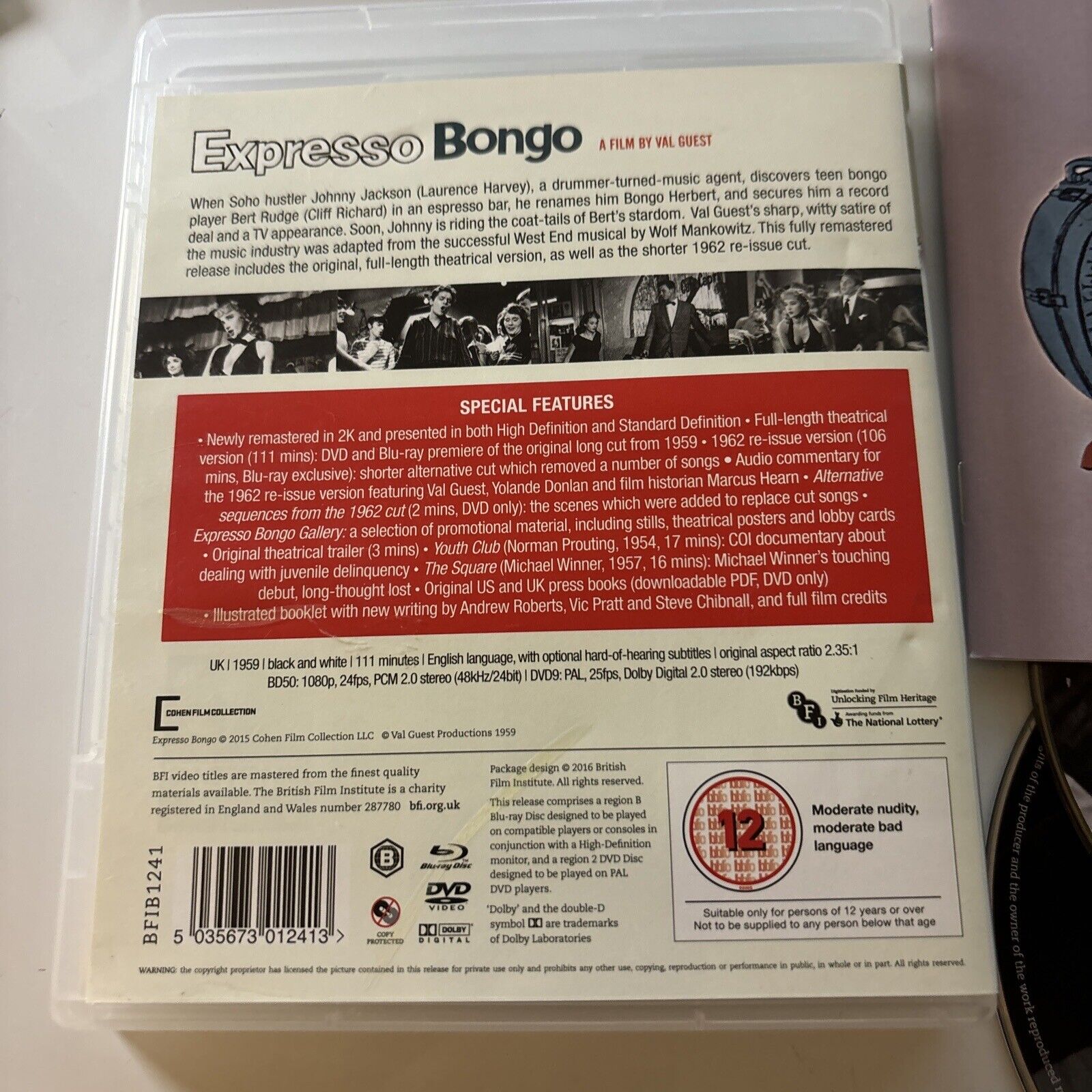 Expresso Bongo - A Film By Val Guest (Blu-ray, 1959) Cliff Richard Reg ...