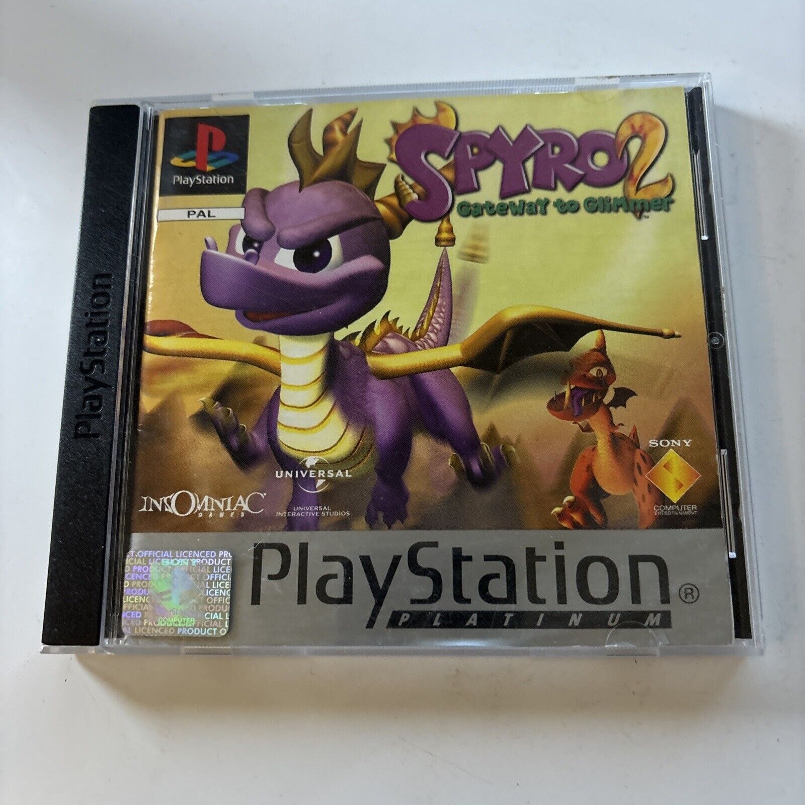 Spyro 2: Gateway To Glimmer - Platinum Sony PlayStation 1 PS1 Game PAL ...