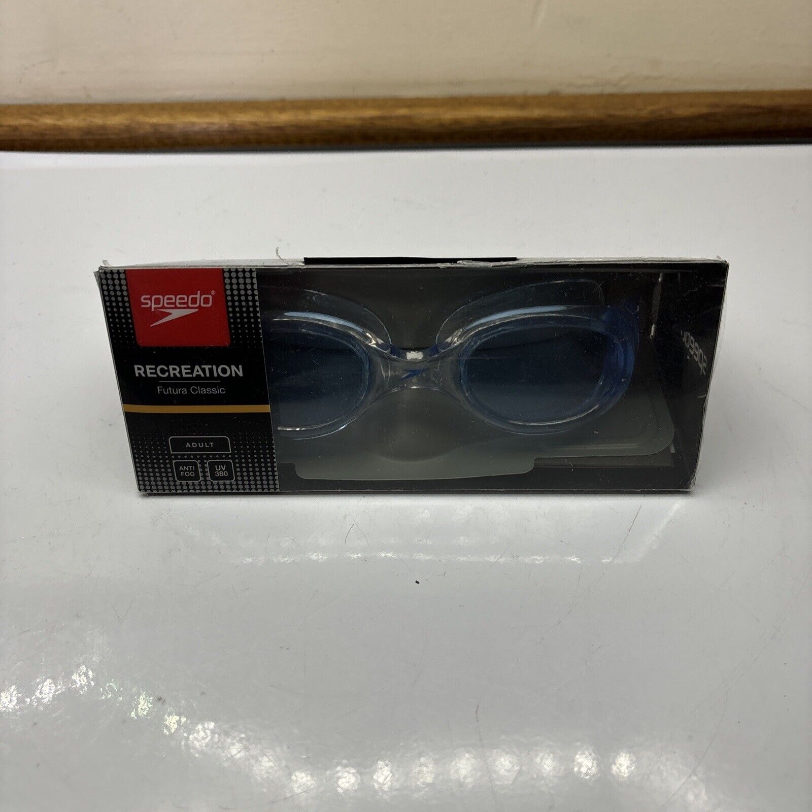 Speedo Recreation Futura Classic Goggles Clear Blue Adult Anti Fog UV3 ...