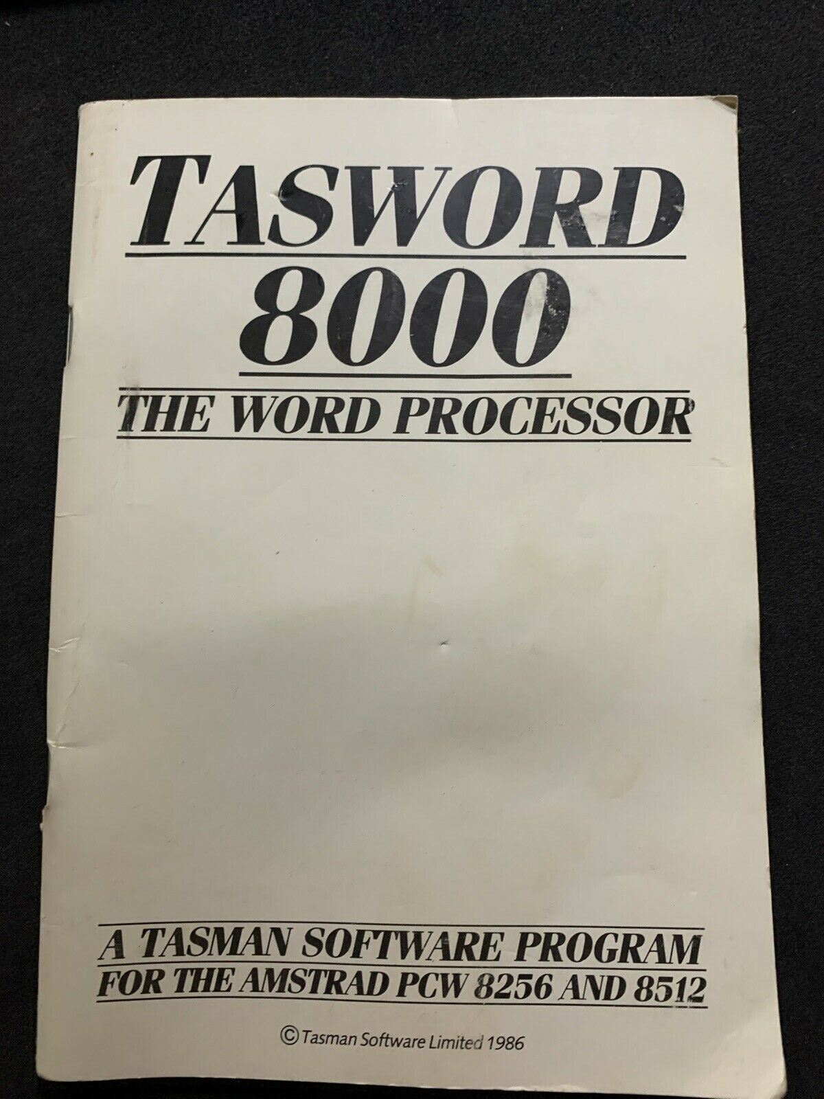 Vintage TASWORD 8000 The Word Processor Amstrad Manual – Retro Unit