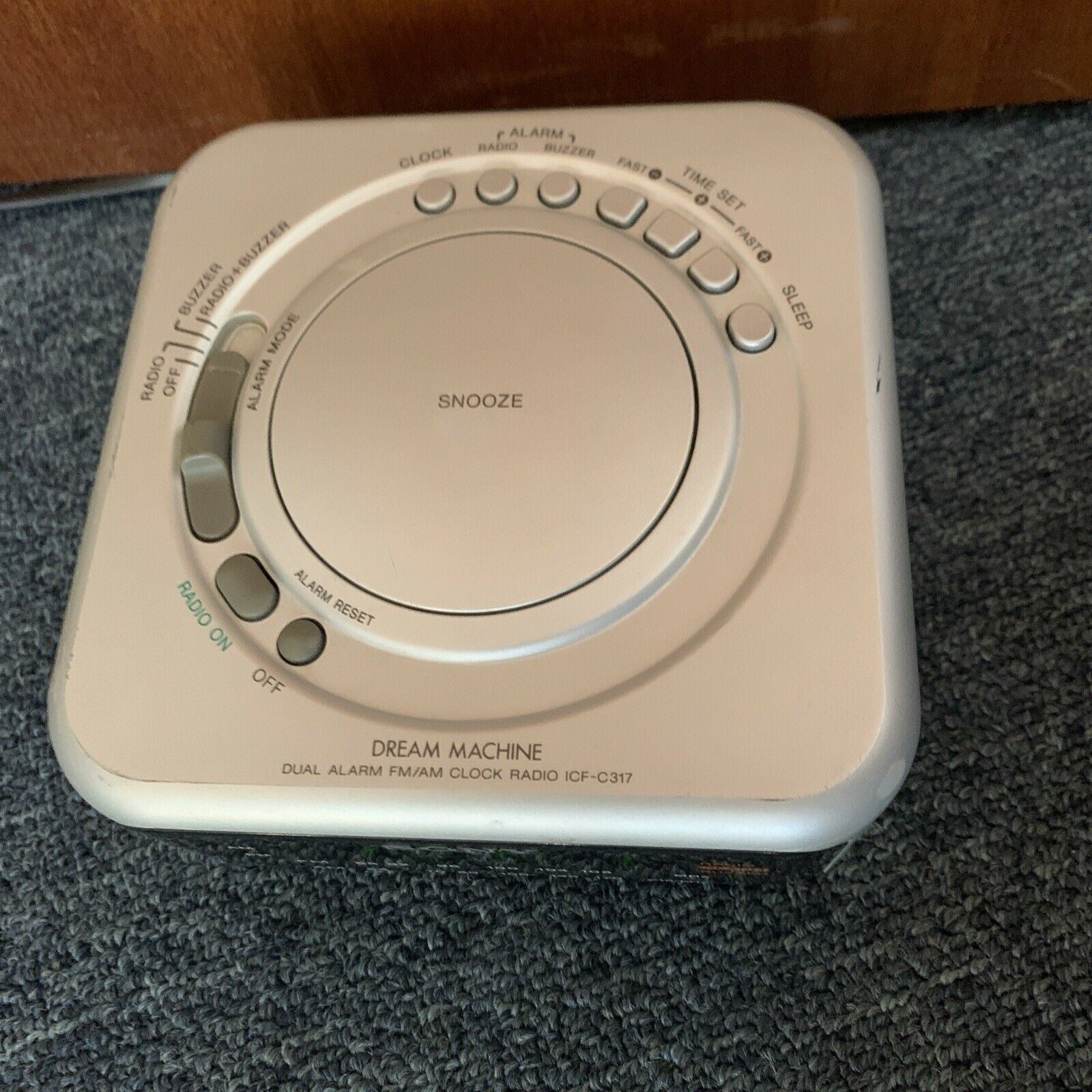 Sony Dream Machine Dual Alarm FM/AM Clock Radio ICF-C317 – Retro Unit