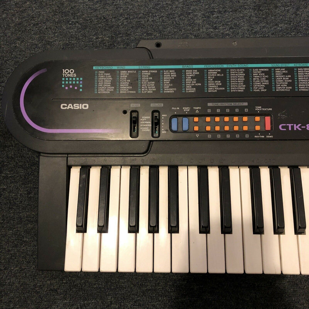Vintage Casio CTK-80 Electronic Keyboard 49 Keys – Retro Unit