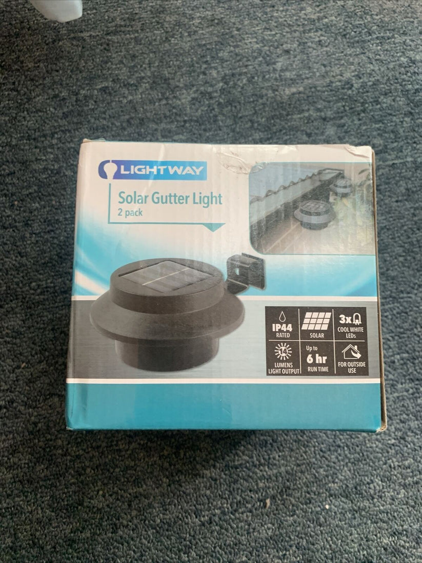 Lightway Solar Gutter Light 2 Pack – Retro Unit