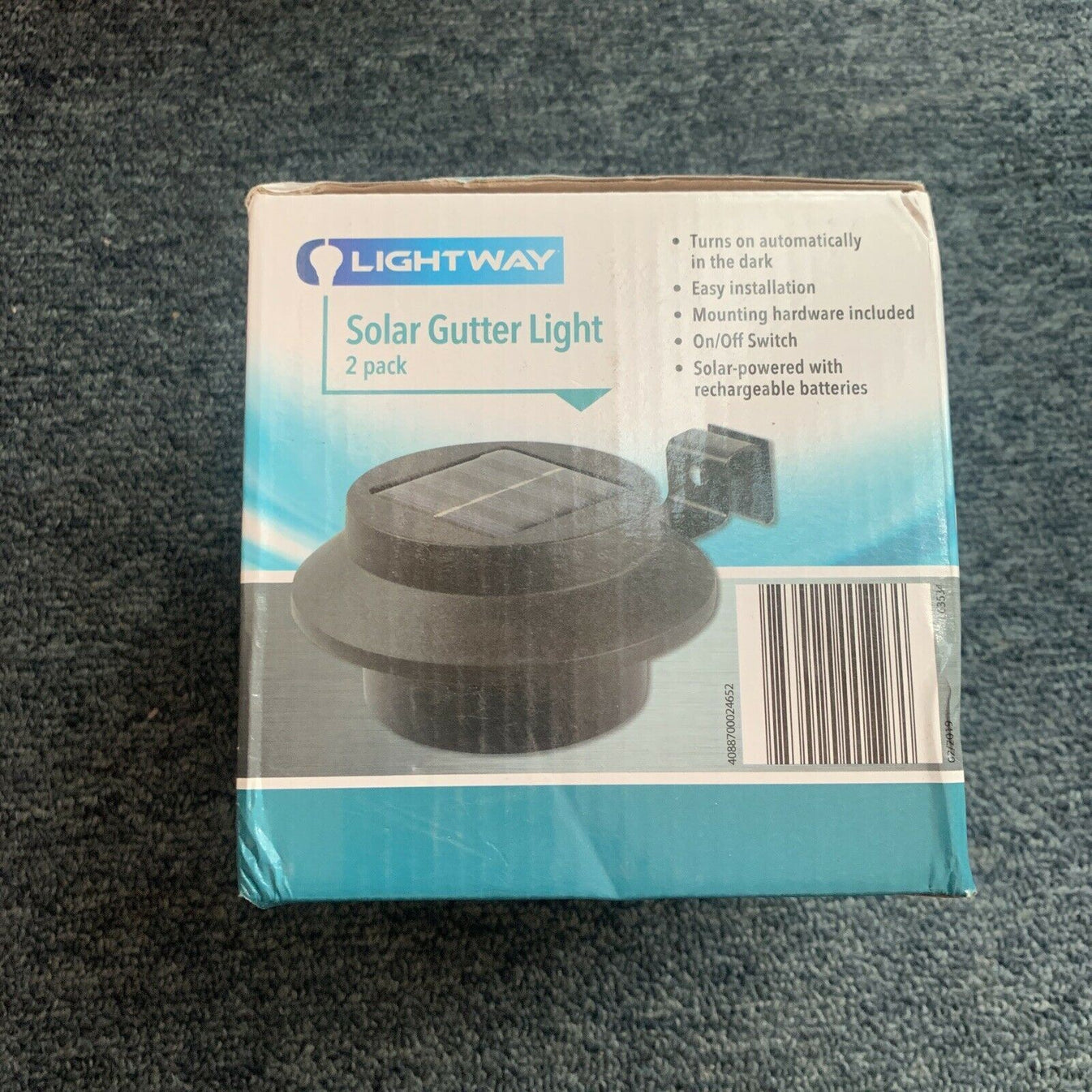 Lightway Solar Gutter Light 2 Pack – Retro Unit