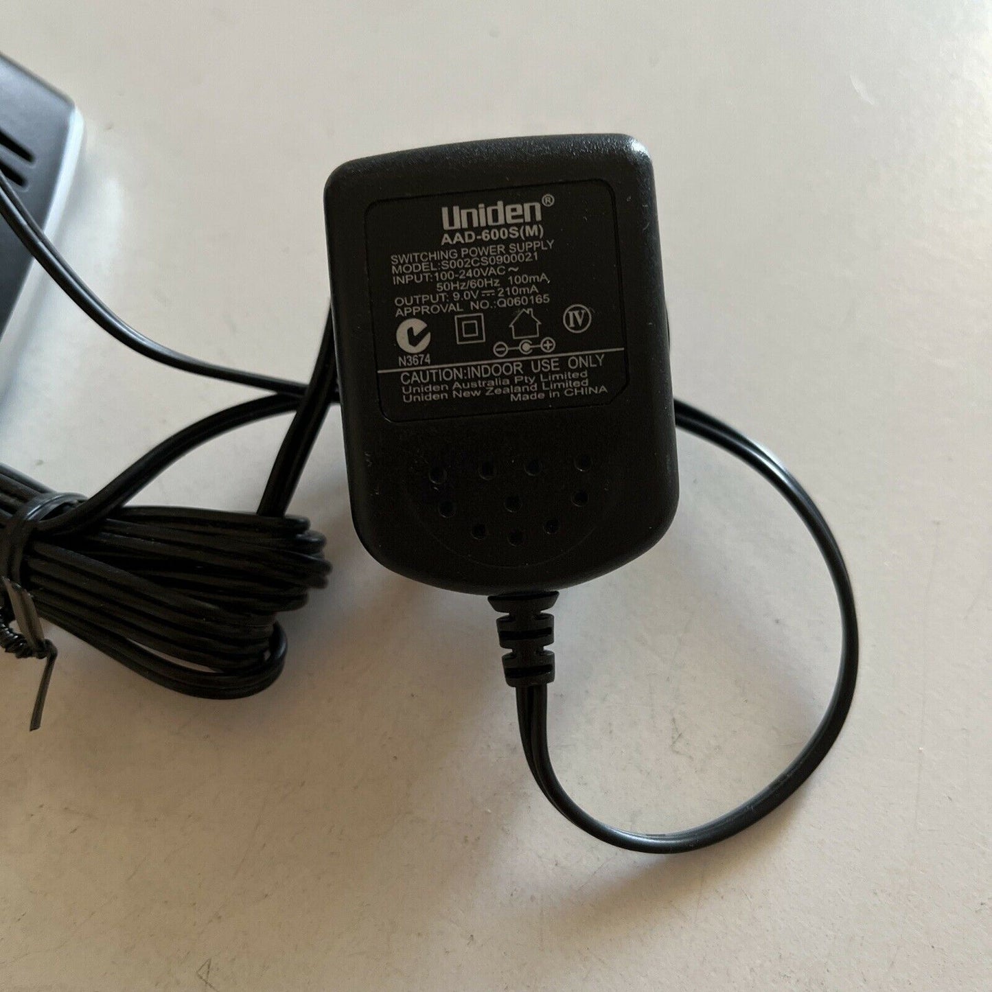 Official Uniden Cordless Telephone Charger & AAD-600S(M) AC Adapter 9v ...