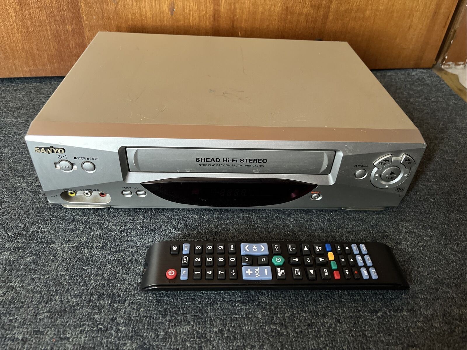 Sanyo VHR-VK810A VCR 6-Head VHS Player – Retro Unit