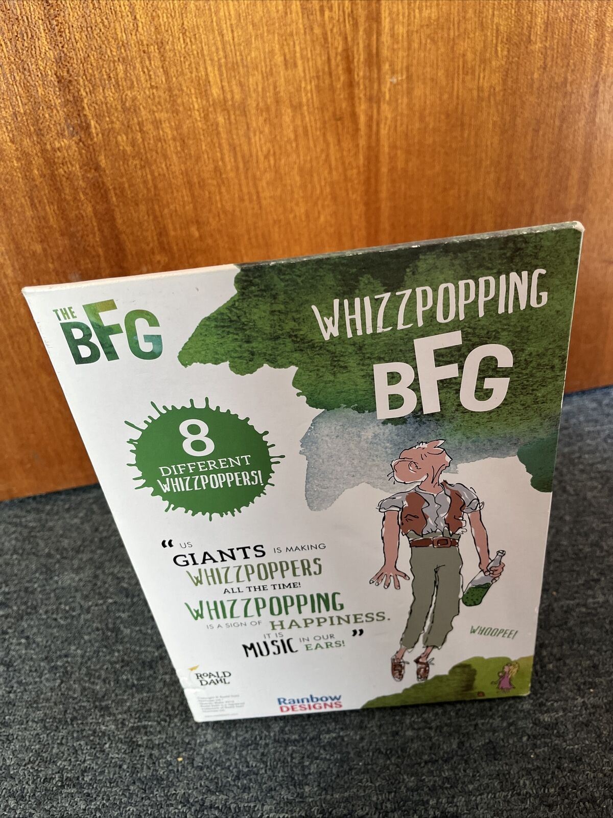 Official Roald Dahl Whizzpopping BFG Stuffed Plush Toy with Sounds ...