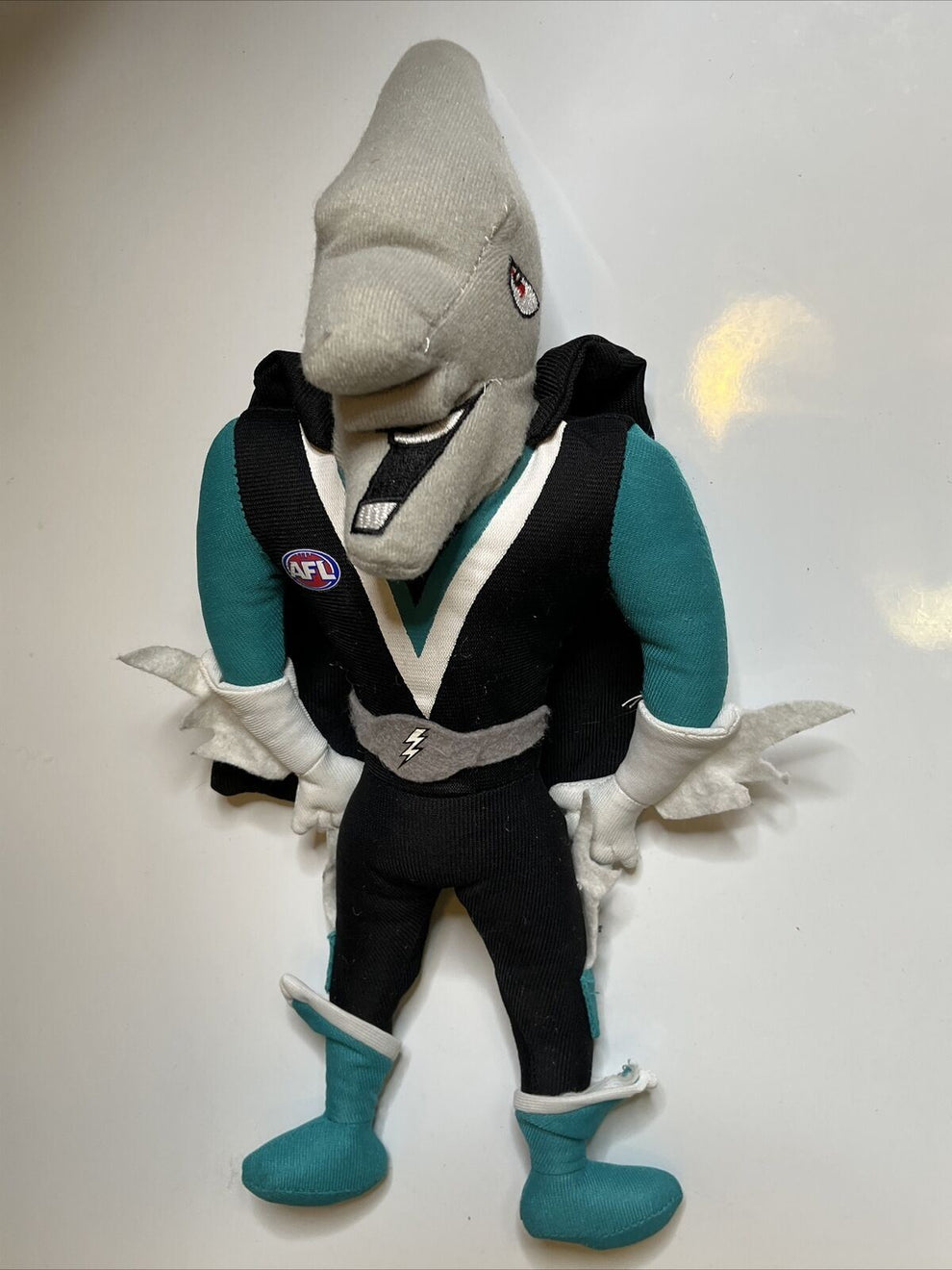 AFL Port Adelaide Power Mascot Plush Toy 33cm Tommy Thunda Power ...