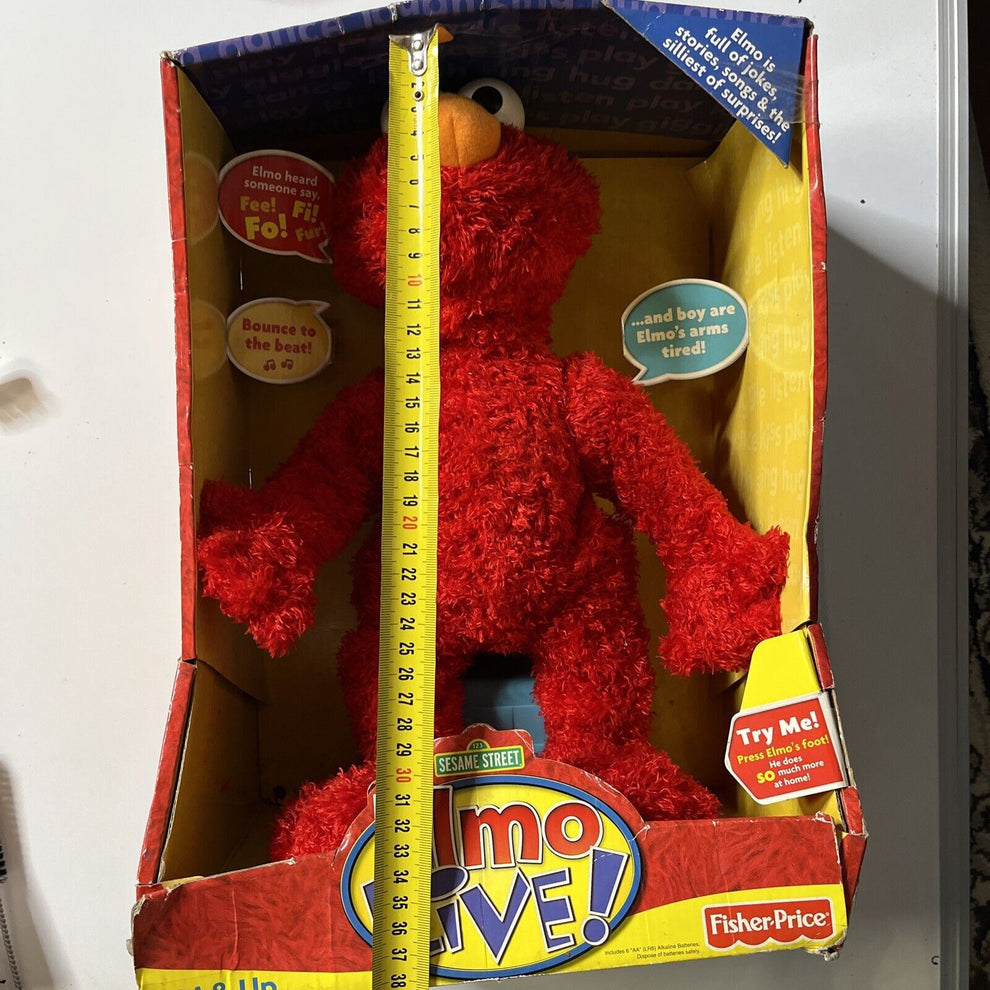 Sesame Street Elmo Live! Doll Plush Figure 2008 – Retro Unit