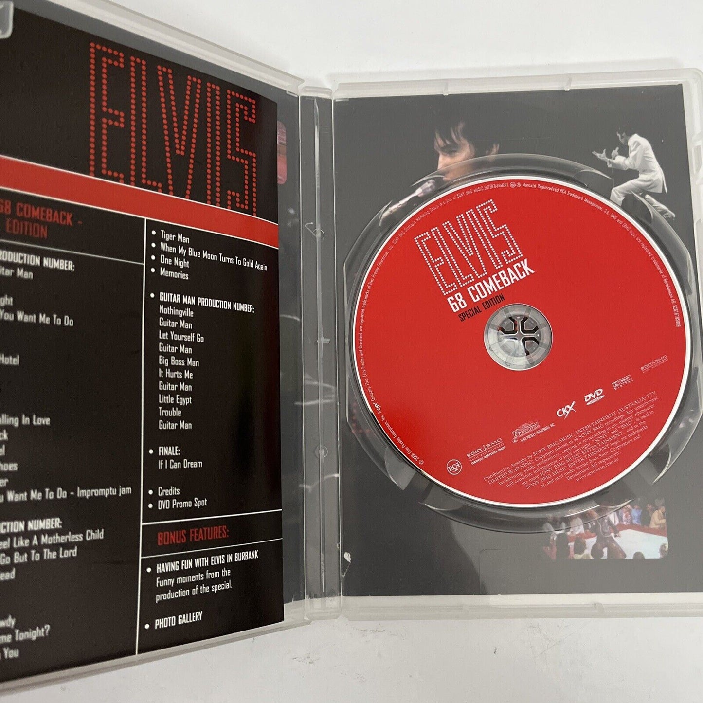 Elvis - '68 Comeback Special (Special Edition, DVD, 1968) All Regions ...