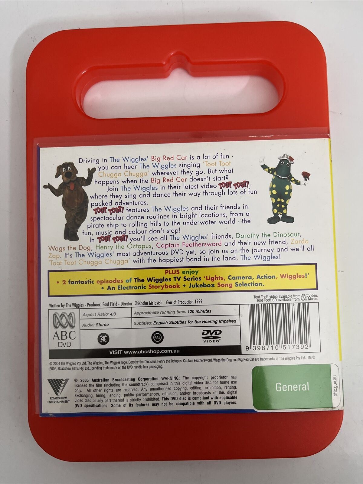 The Wiggles - Toot Toot! (DVD, 1999) Region 4 – Retro Unit