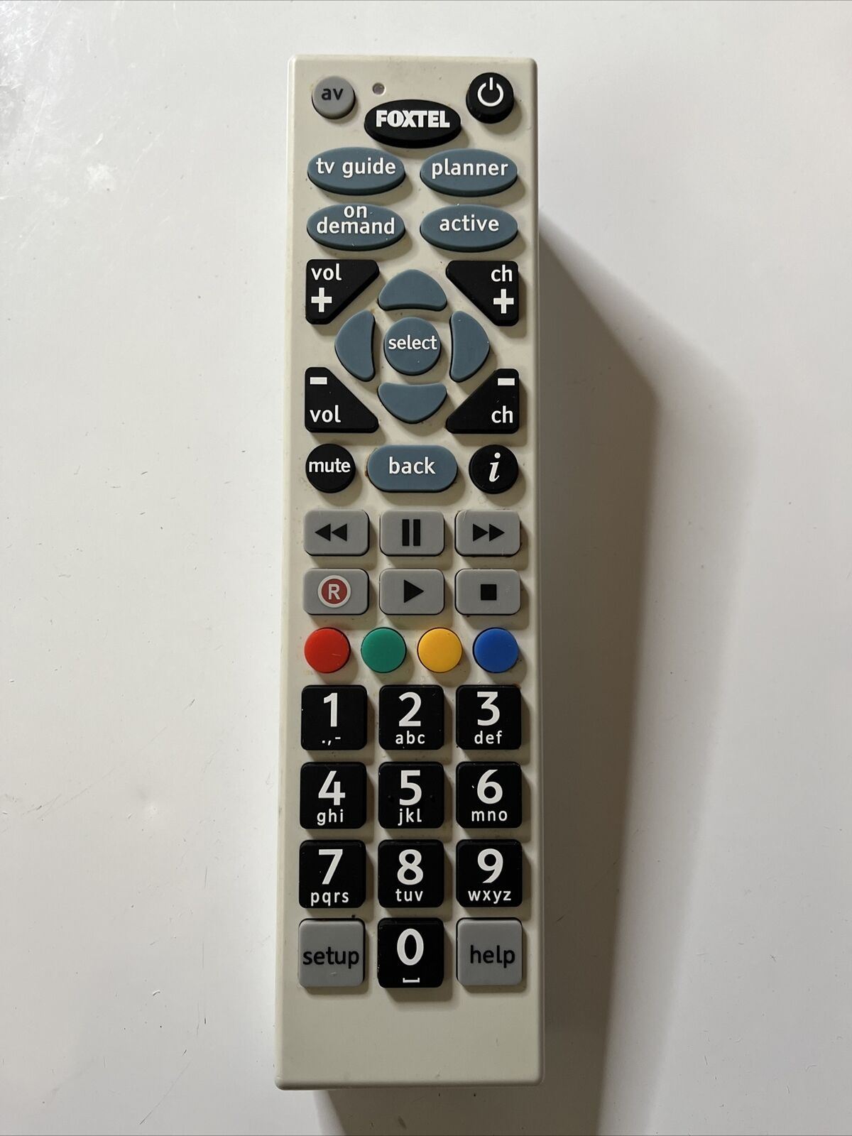 Foxtel RC2834101/02B Remote Control – Retro Unit