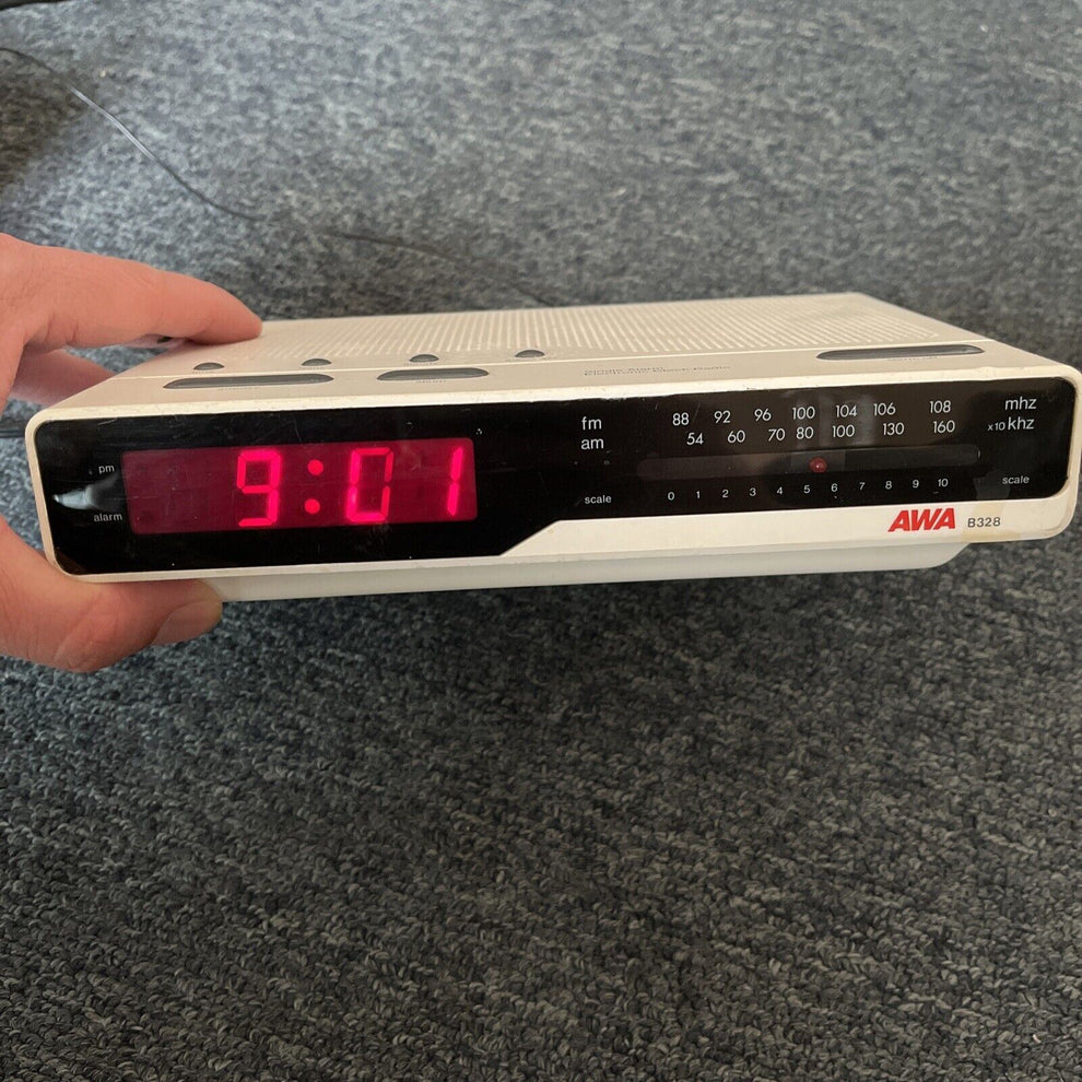Vintage AWA B328 Alarm Clock AM/FM Radio – Retro Unit