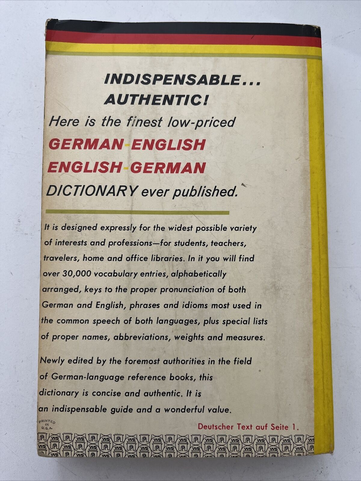 Langenscheidt's German-English English-German Dictionary 1962 – Retro Unit