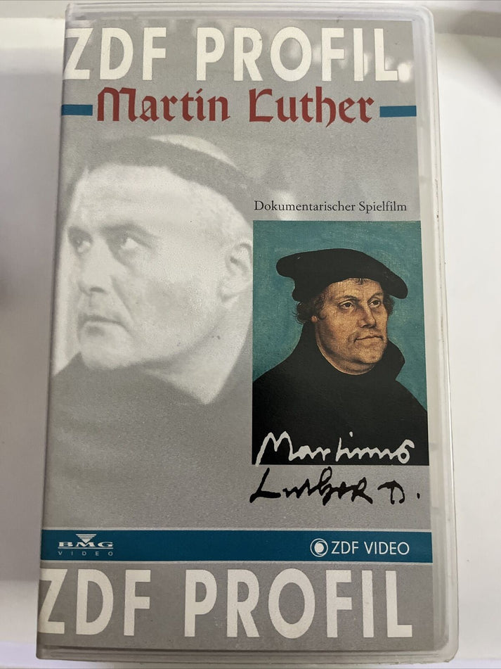 ZDF Profile Martin Luther VHS PAL 2-Tape Cassette German – Retro Unit