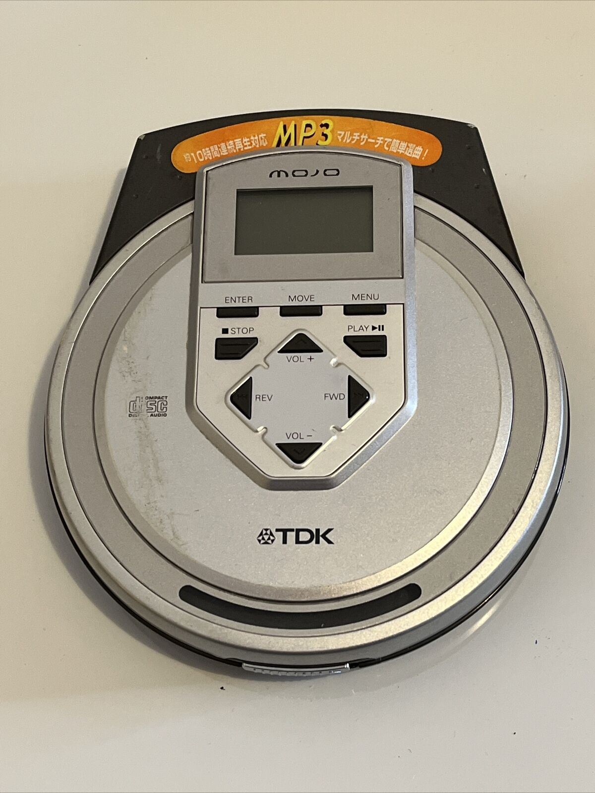 TDK Mojo CD MP3 Portable Player *For parts or repair – Retro Unit