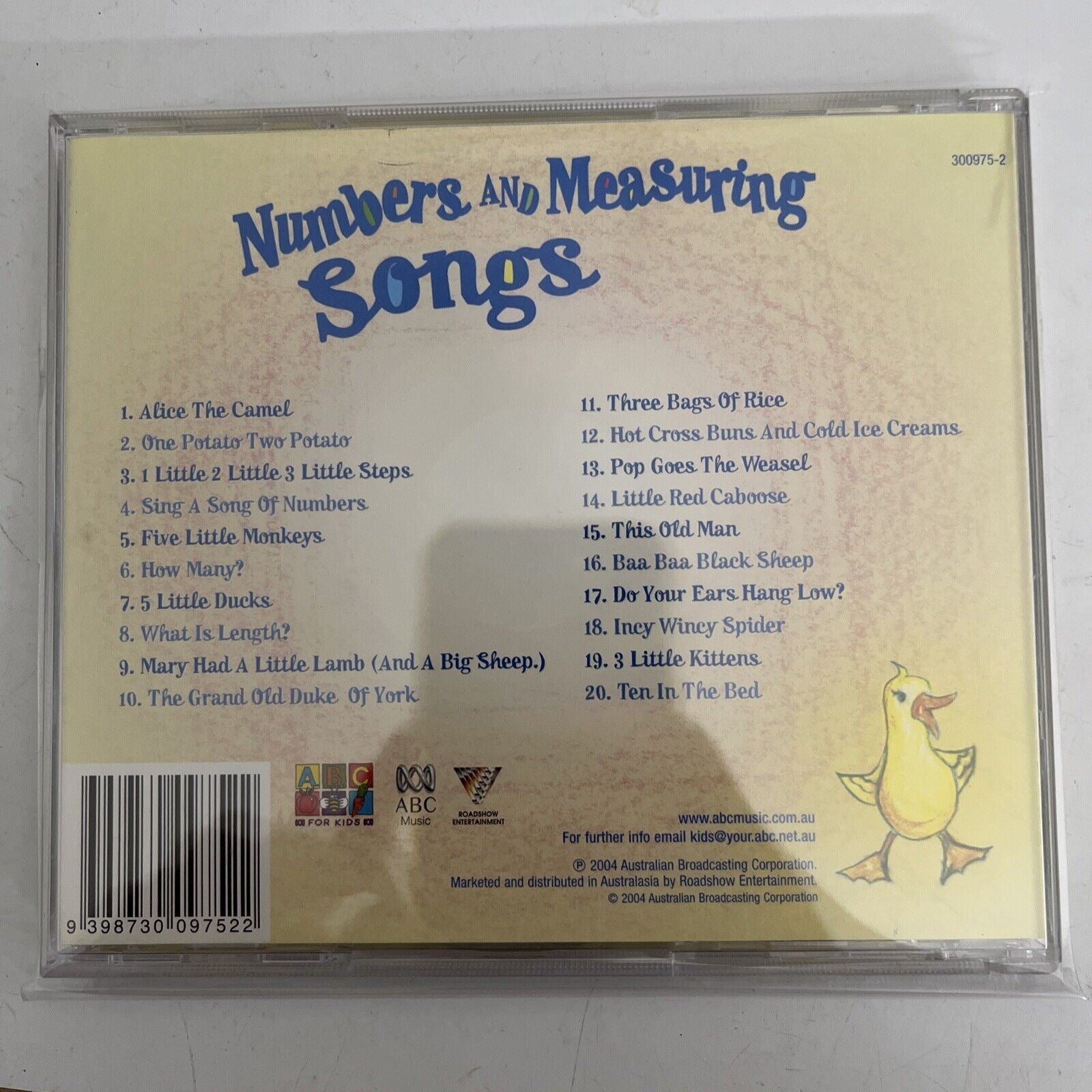 Numbers and Measuring Songs - ABC For Kids (CD, 2004) Album NEW – Retro ...