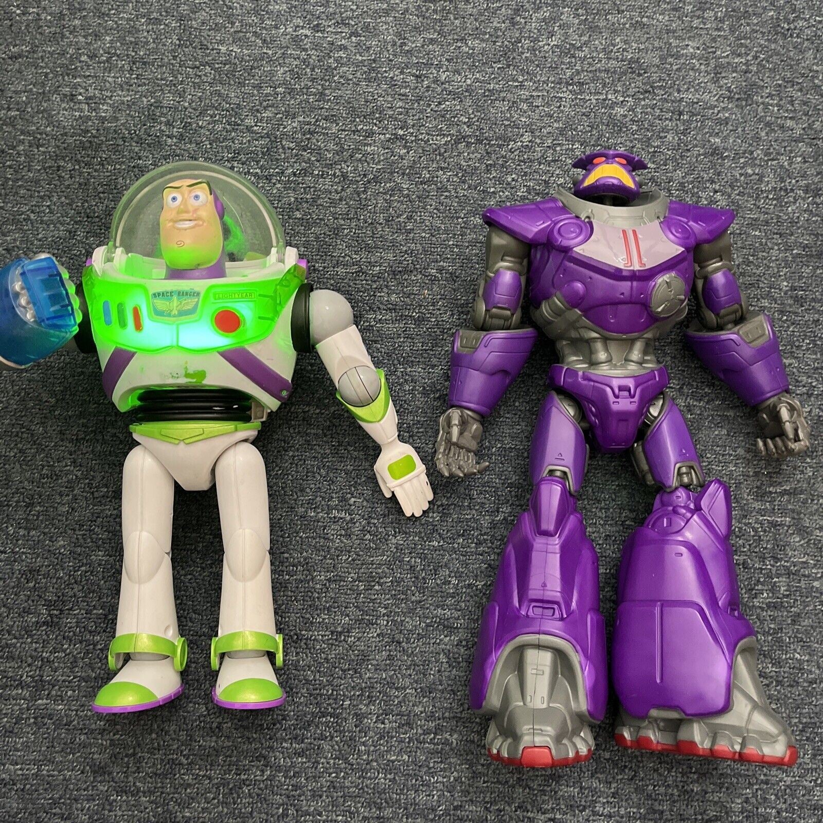 Toy Story Zurg 13" 2021 Figure and Buzz Lightyear 12" Lights Sounds Fi ...