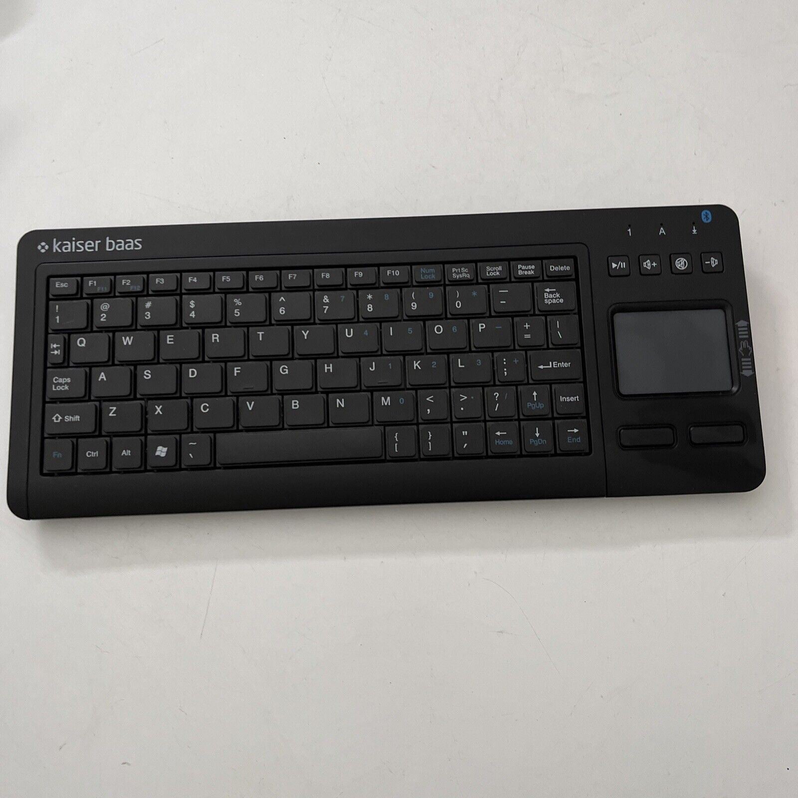 Kaiser Bass Portable Bluetooth Keyboard BT-280 with Built-In Touchpad ...