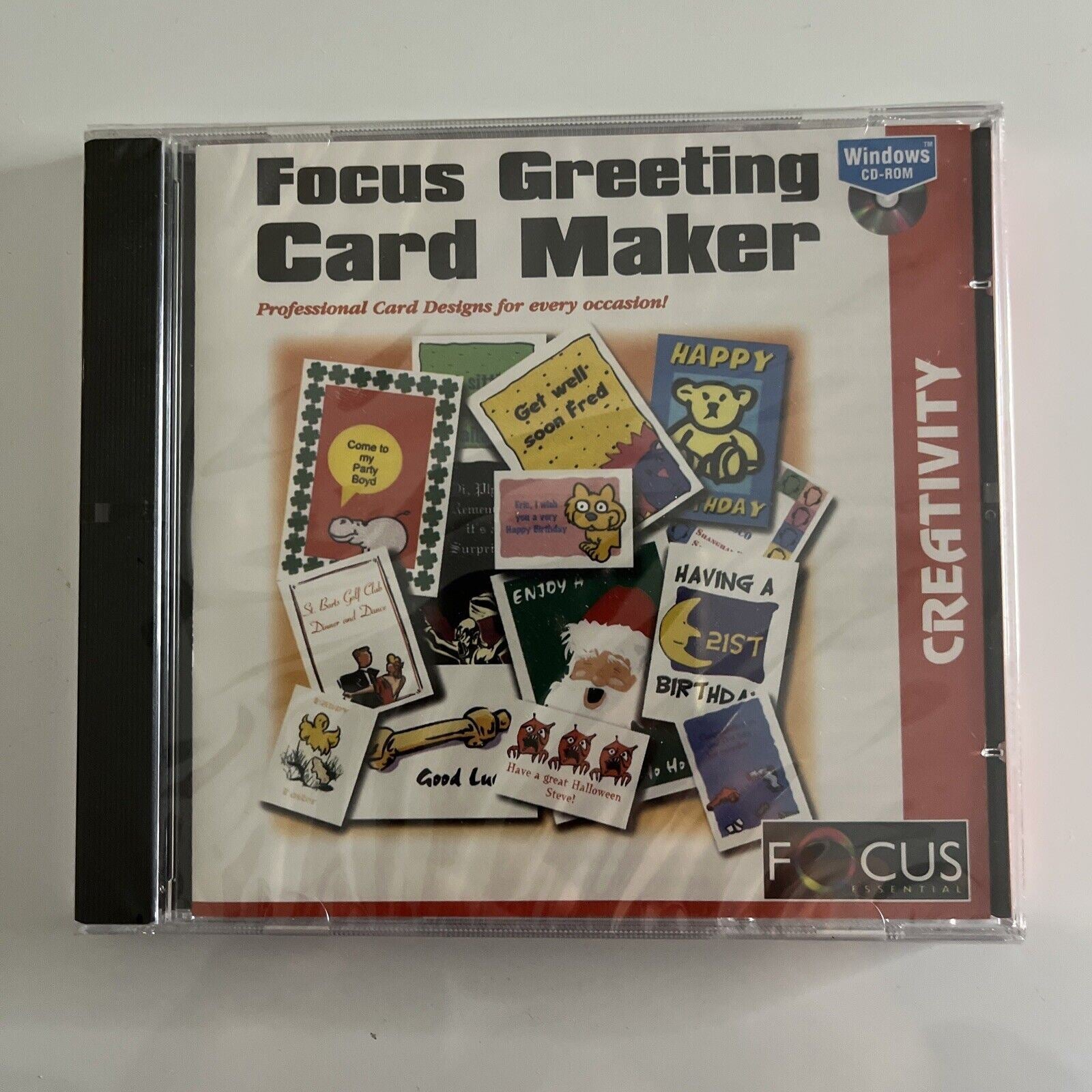 *New Sealed* Focus Greeting Card Maker - PC Windows – Retro Unit