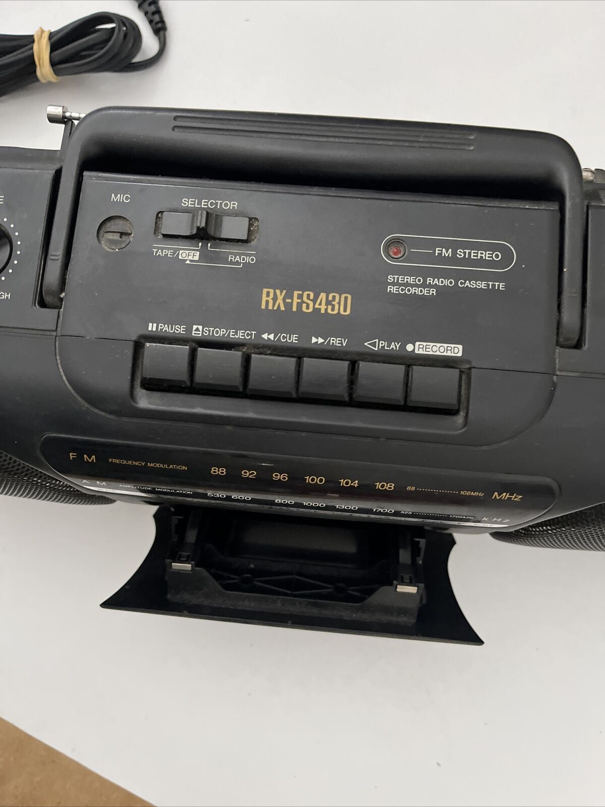 Panasonic RX-FS430 Tape Cassette Player Recorder AM/FM Radio Boombox ...