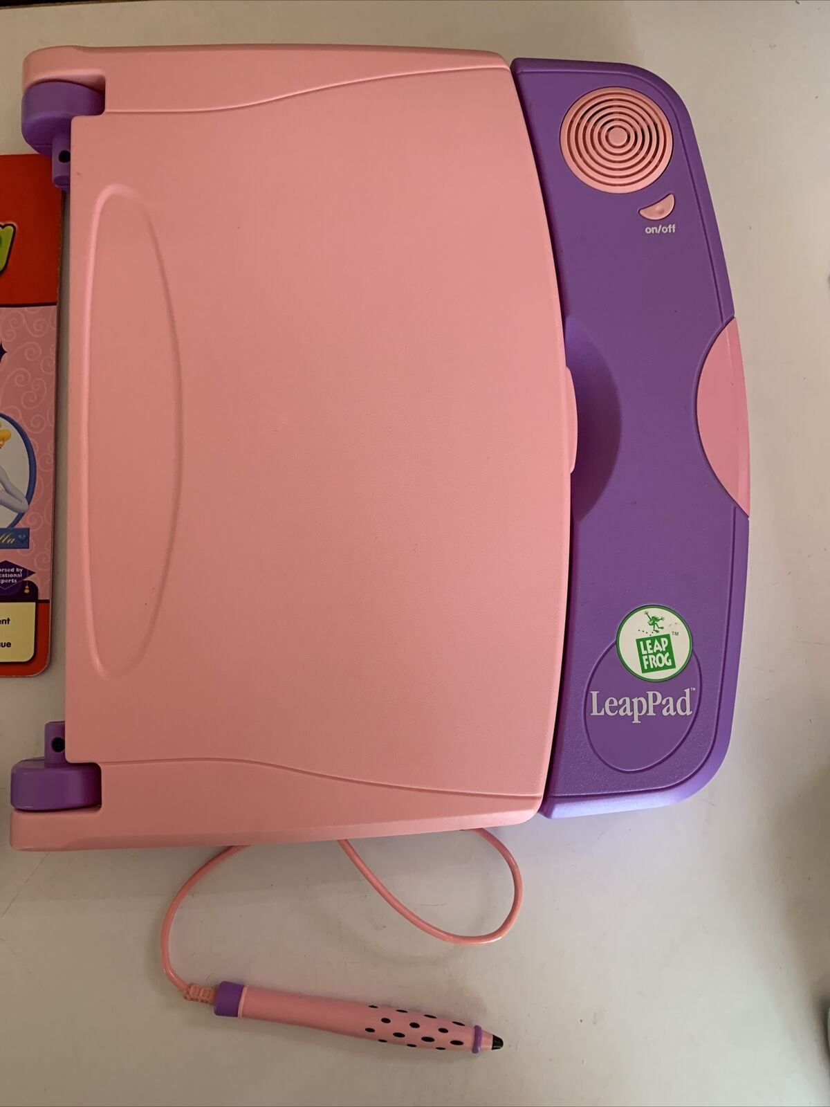LeapFrog Original LeapPad Learning System /w 3 Books Disney Princess W ...